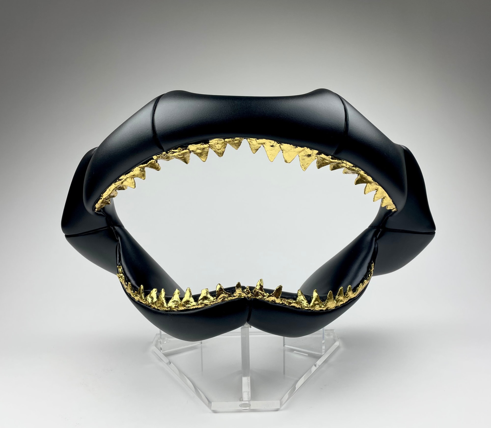 Christopher Schulz, White shark jaw - Black, 2023 | Markowicz Fine Art