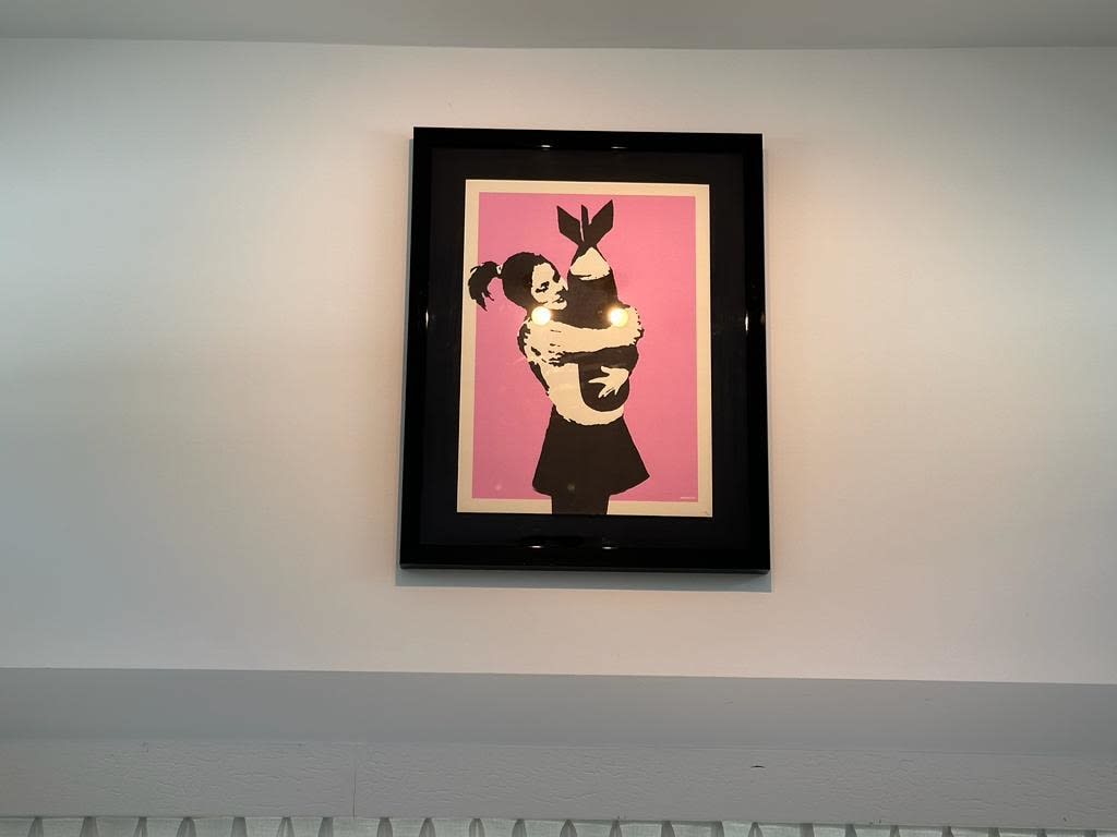 Banksy, Bomb Love. - Bomb Hugger, 2003 | Markowicz Fine Art