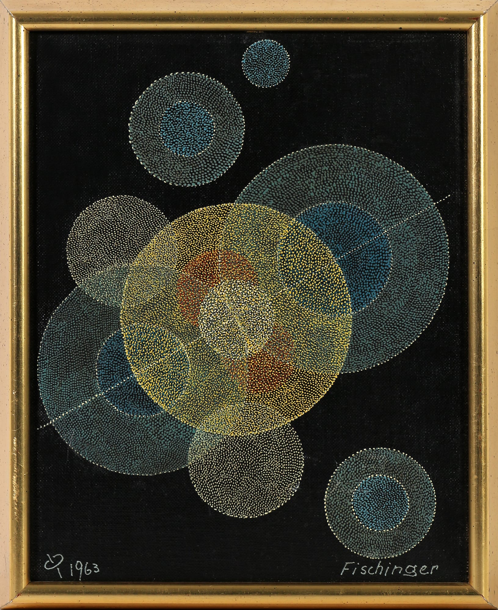 Oskar Fischinger, Untitled (Round Dotted Spheres), 1963 | Matthews Gallery