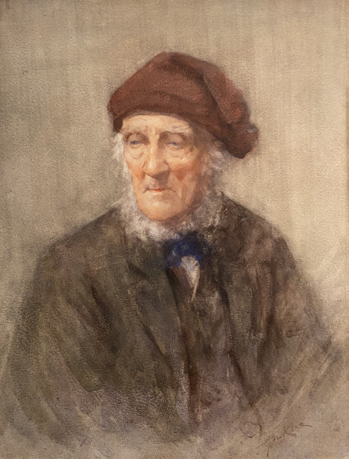 Henry Wright Kerr RSA RSW, The Red Cap | McEwan Gallery