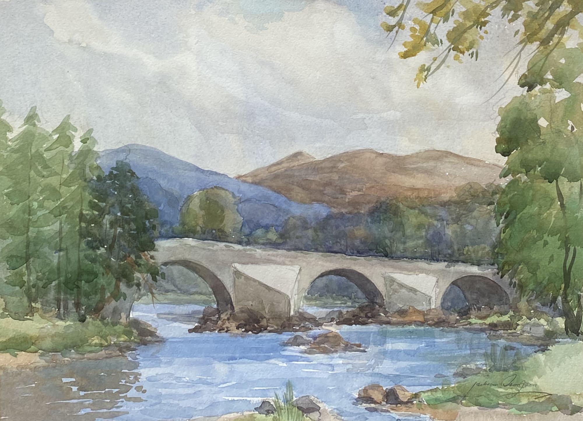 Henry Jackson Simpson MC, Old Brig o'Dee, Invercauld | McEwan Gallery
