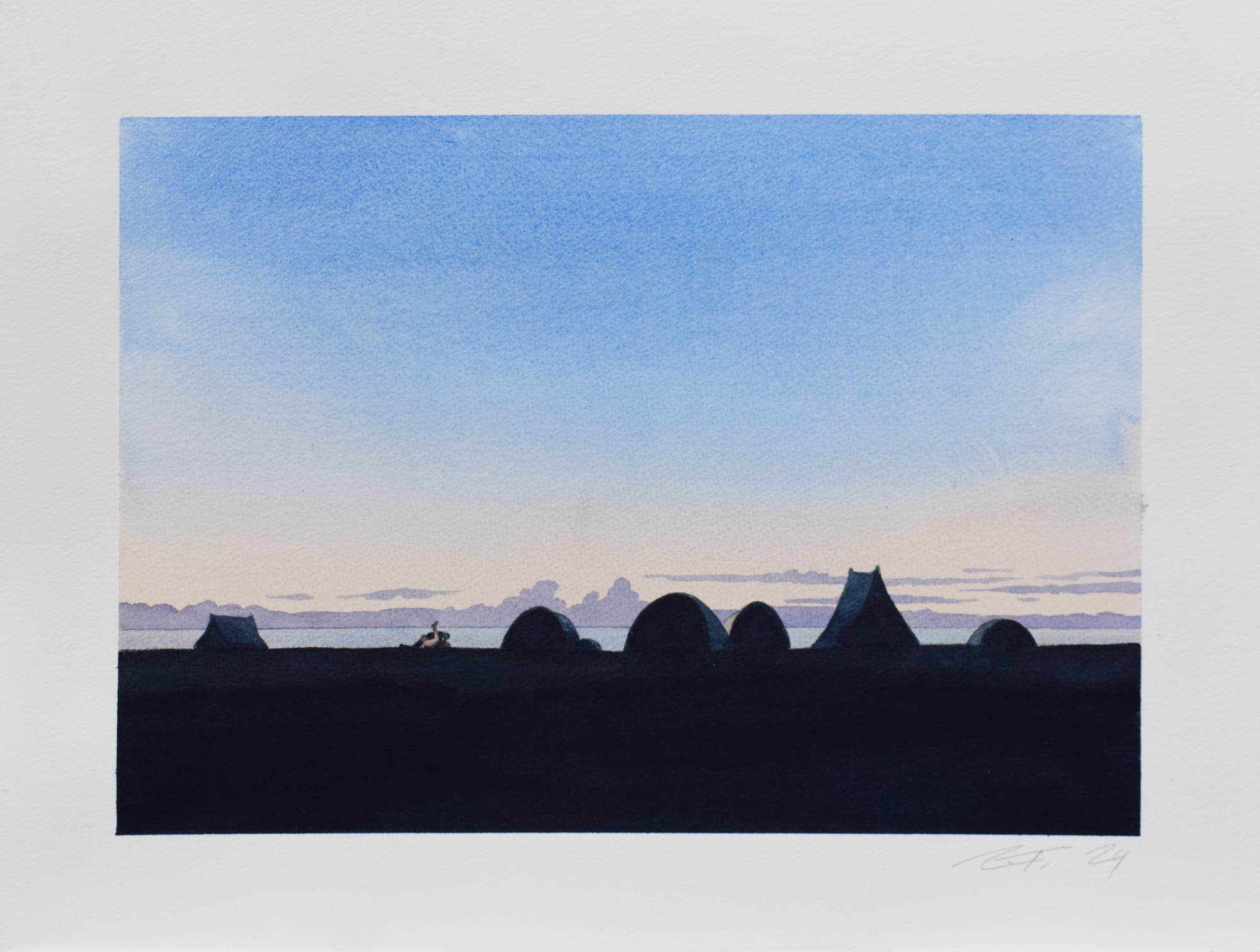 Roman Tolici, Sunrise On The Beach, 2024 | Mobius Gallery