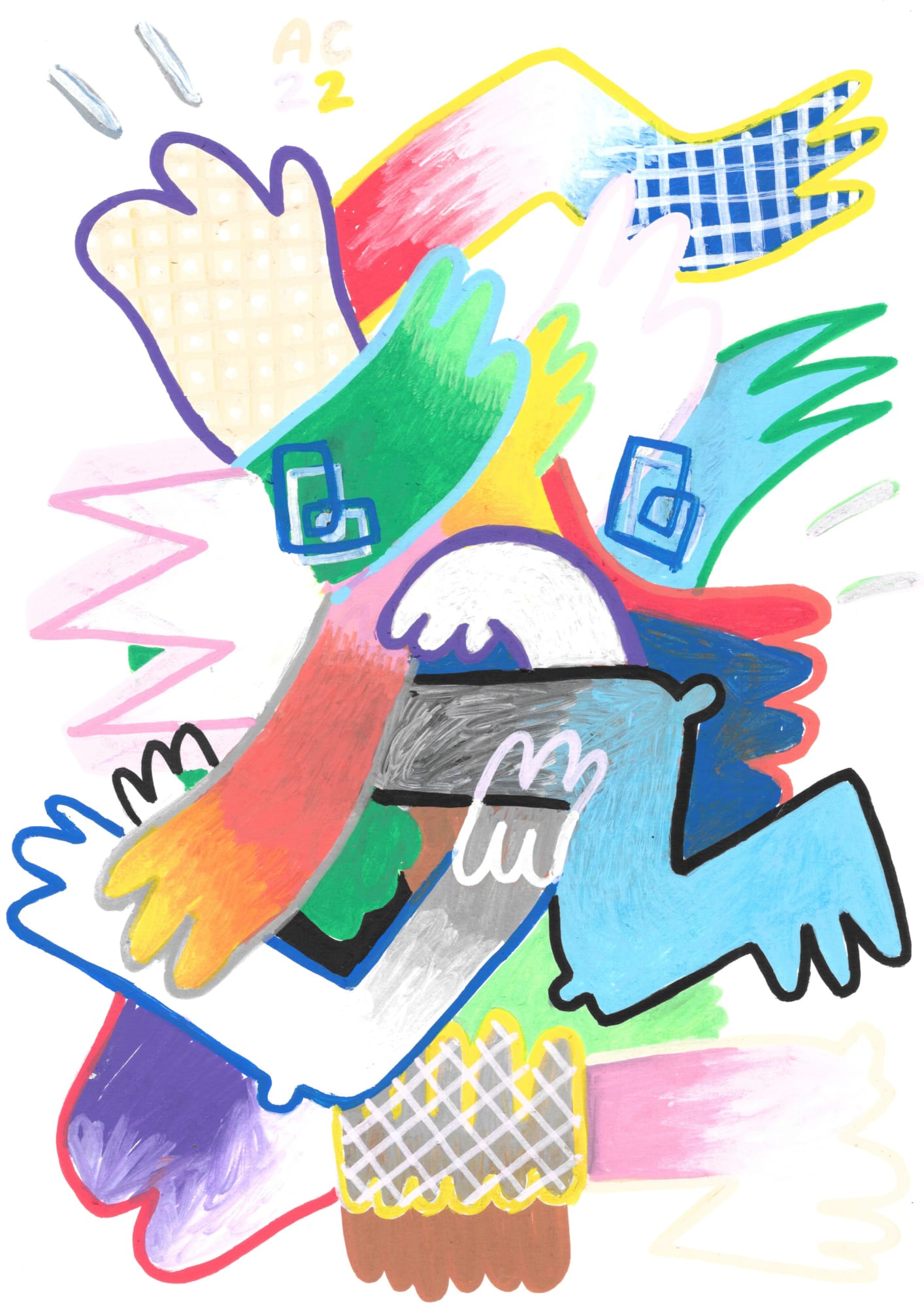 Andrei Costache, Drawing 28, 2022 | Mobius Gallery