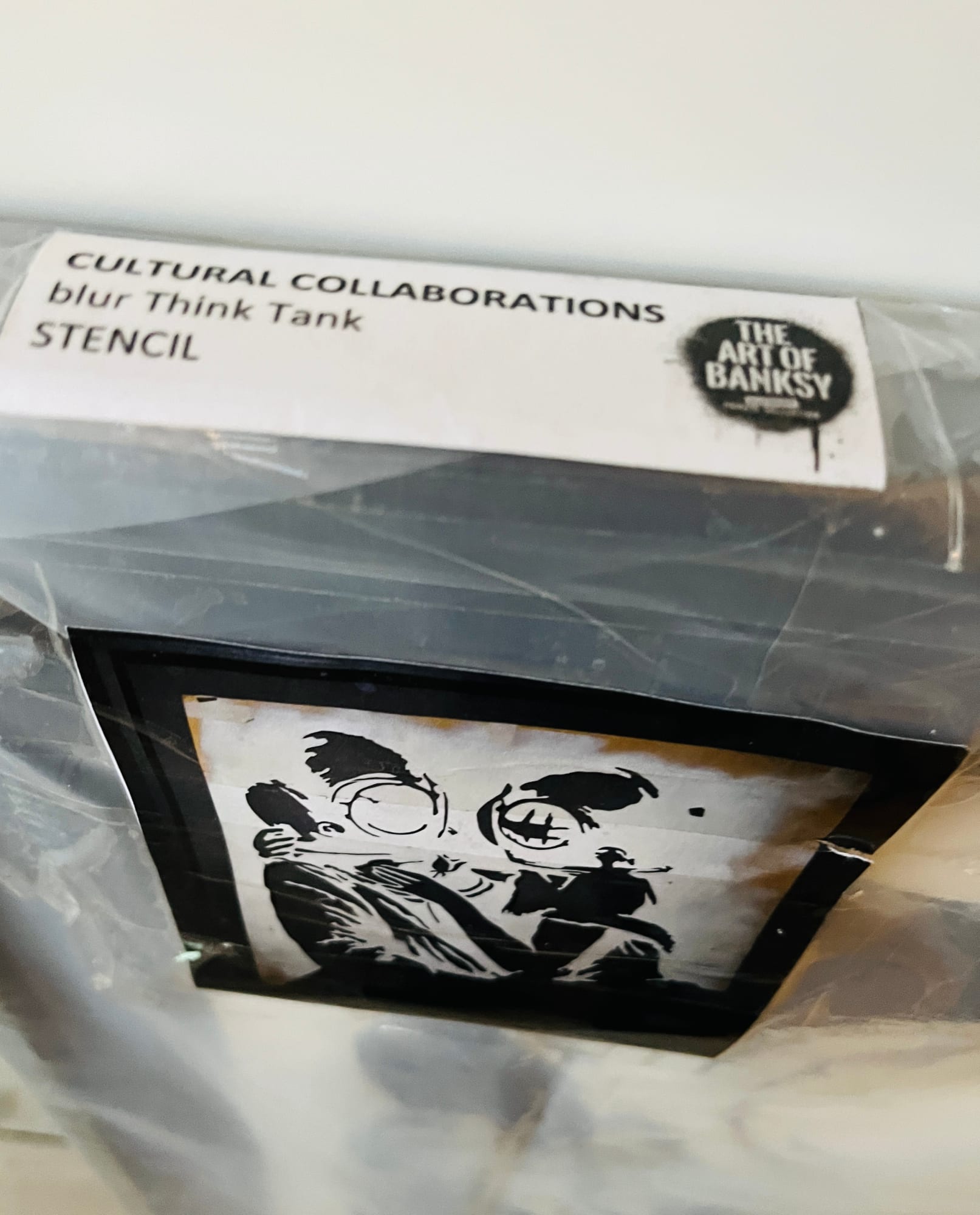 Banksy, Think Tank original stencil., 2003 | MULTIPLESINC//