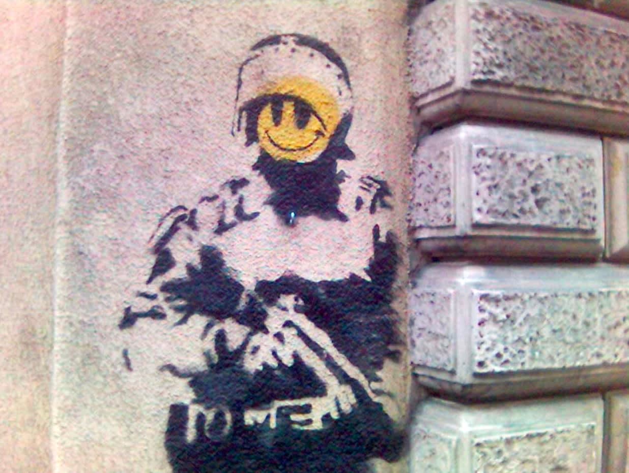 Banksy, "Smiling Copper aka Flying Copper" . (RESERVED), 2003 ...