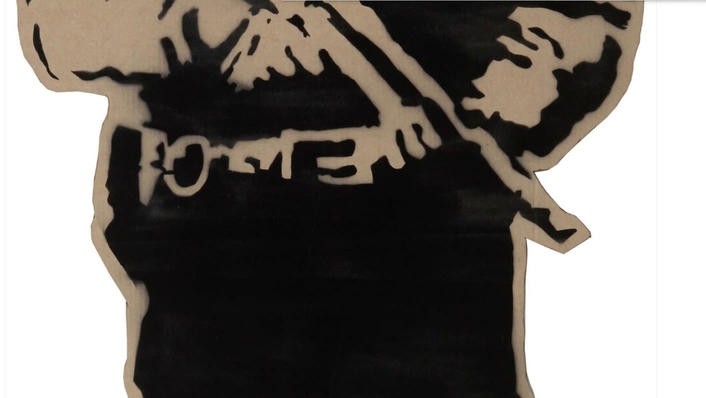 Banksy, "Smiling Copper aka Flying Copper" . (RESERVED), 2003 ...