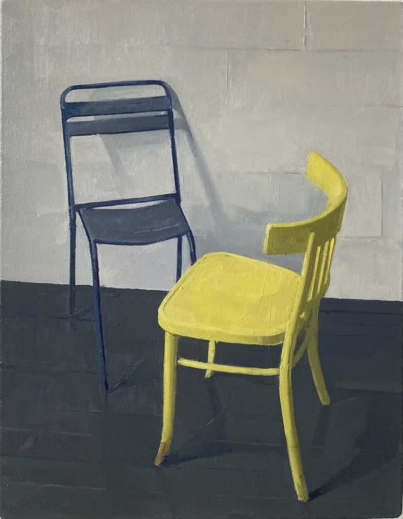 Jason Line, Yellow and Blue Chairs, 2022 | 155A Gallery
