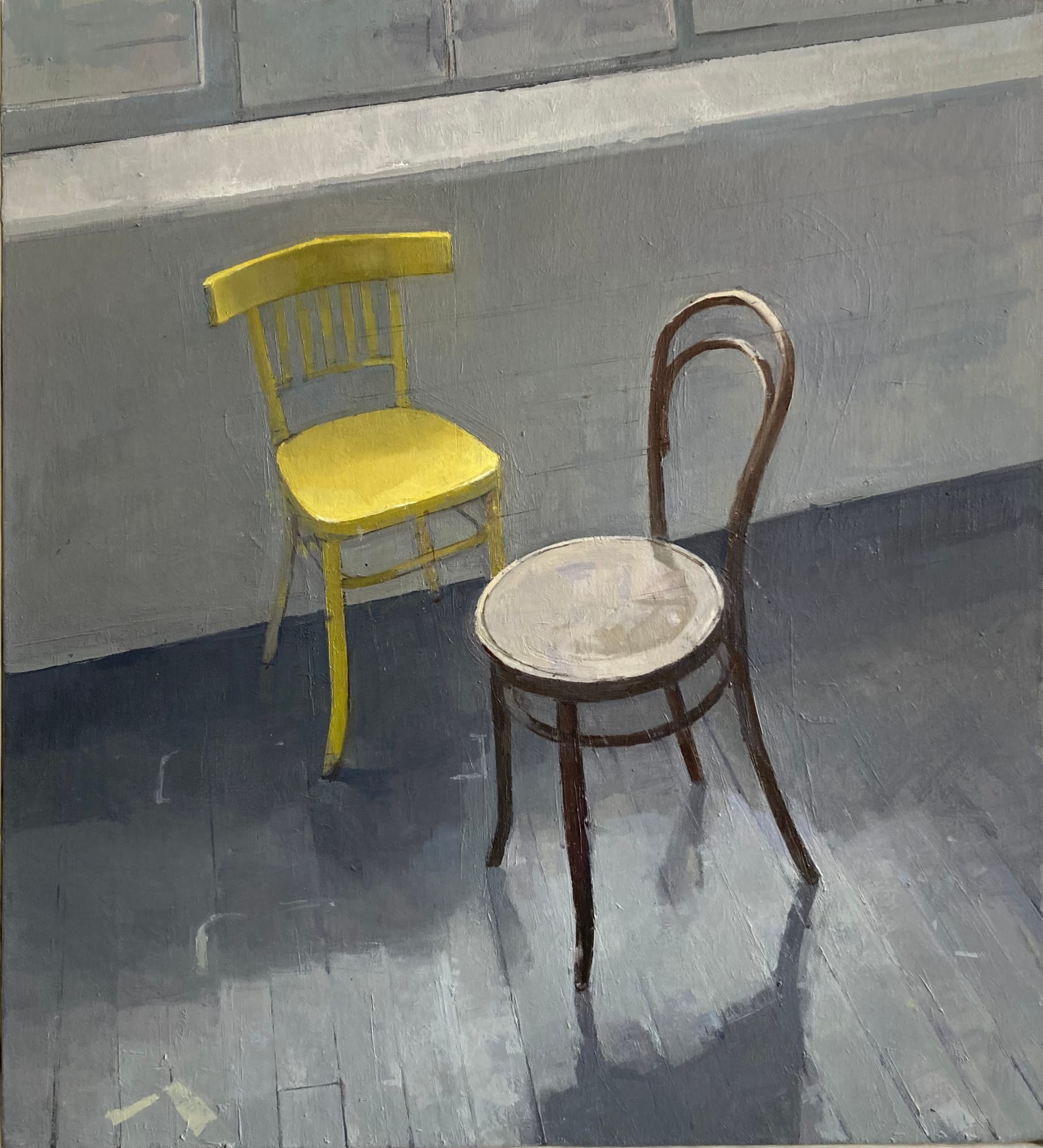 Jason Line, Two Chairs Against the Light, 2023 | Paintings | 155A Gallery