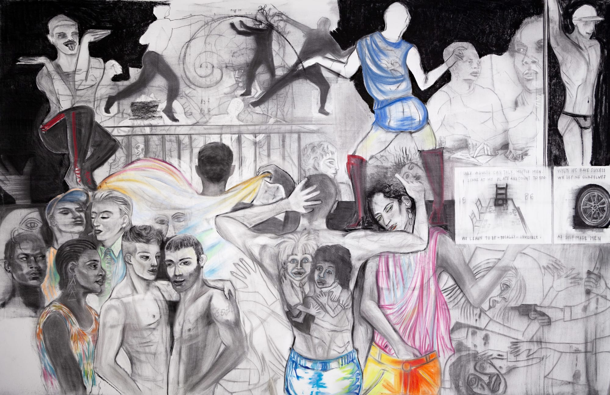 Marc Bauer, Resilience, Drawing the Line II, 2023 | Galerie Peter Kilchmann