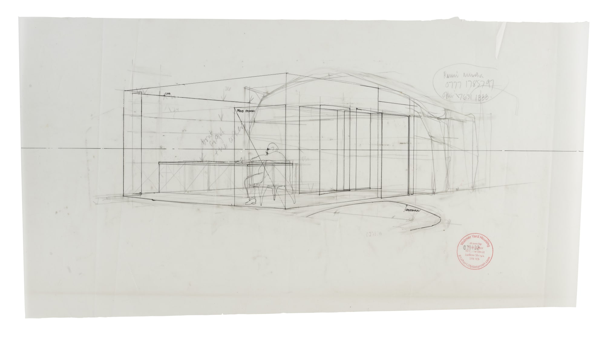 Peter Salter, Preliminary House 3 perspective , 2010 | Piano Nobile