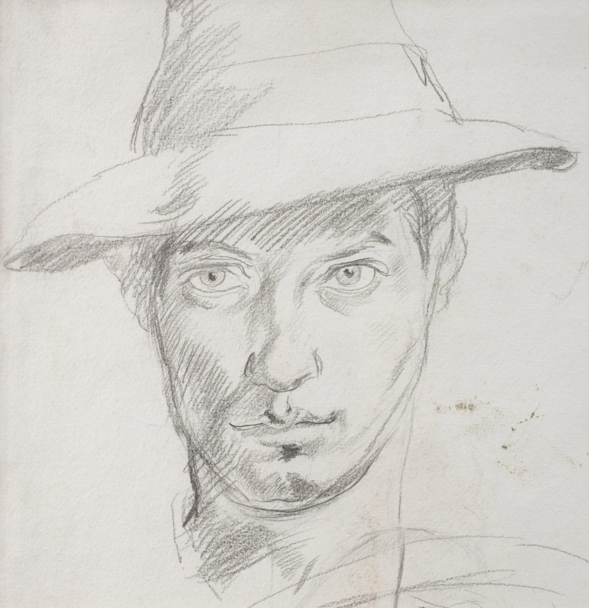 Duncan Grant, Self-Portrait in Hat, 1909 c. | Piano Nobile