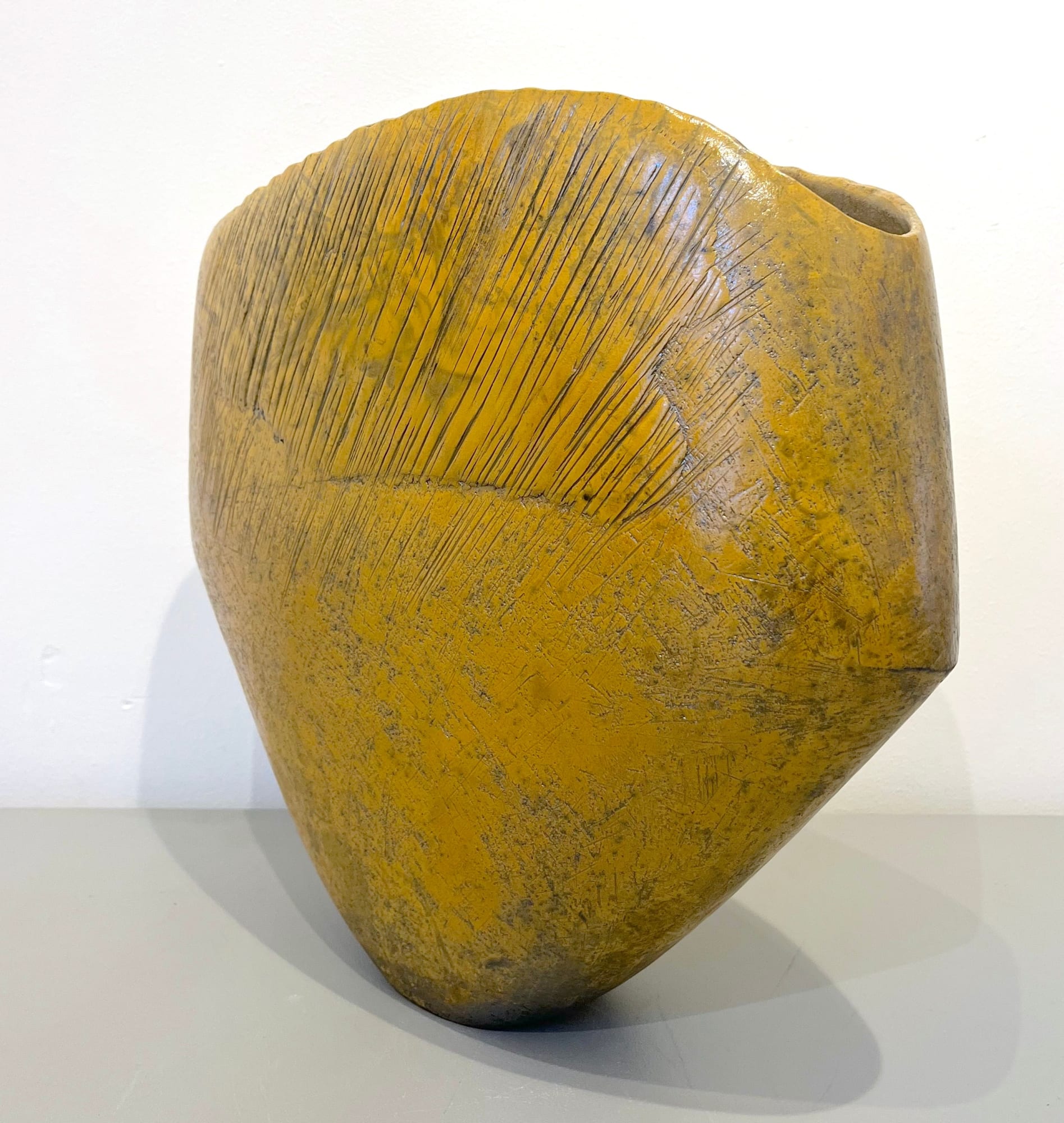 Stephen Murfitt, Large Yellow Wide Vessel, 2023 | Porthminster Gallery