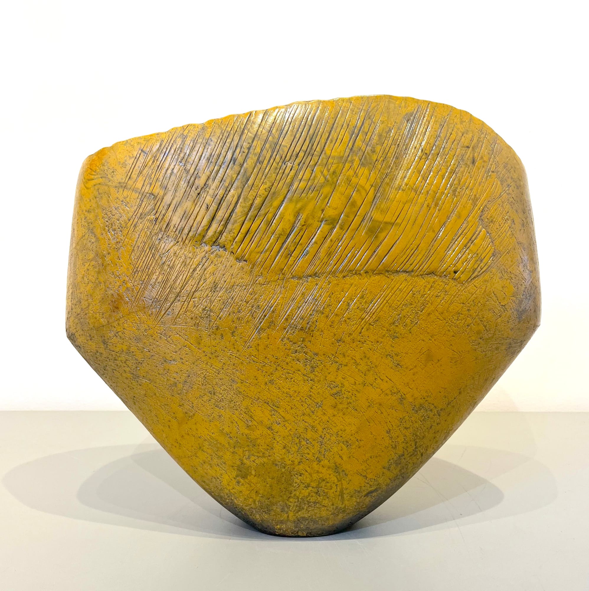Stephen Murfitt, Large Yellow Wide Vessel, 2023 | Porthminster Gallery