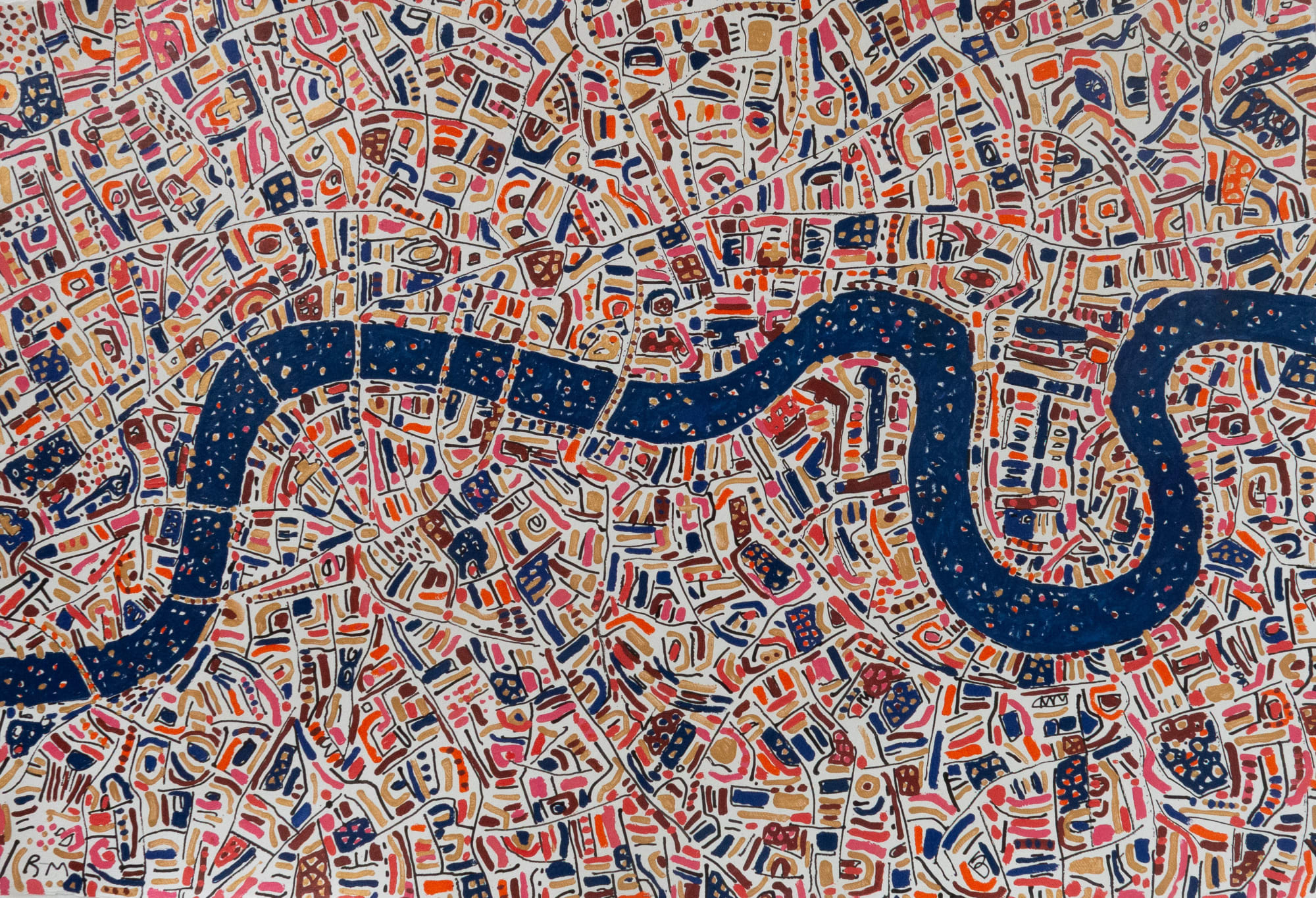 Barbara Macfarlane, London, Burnt Orange, Rose, Prussian Blue, 2024 ...