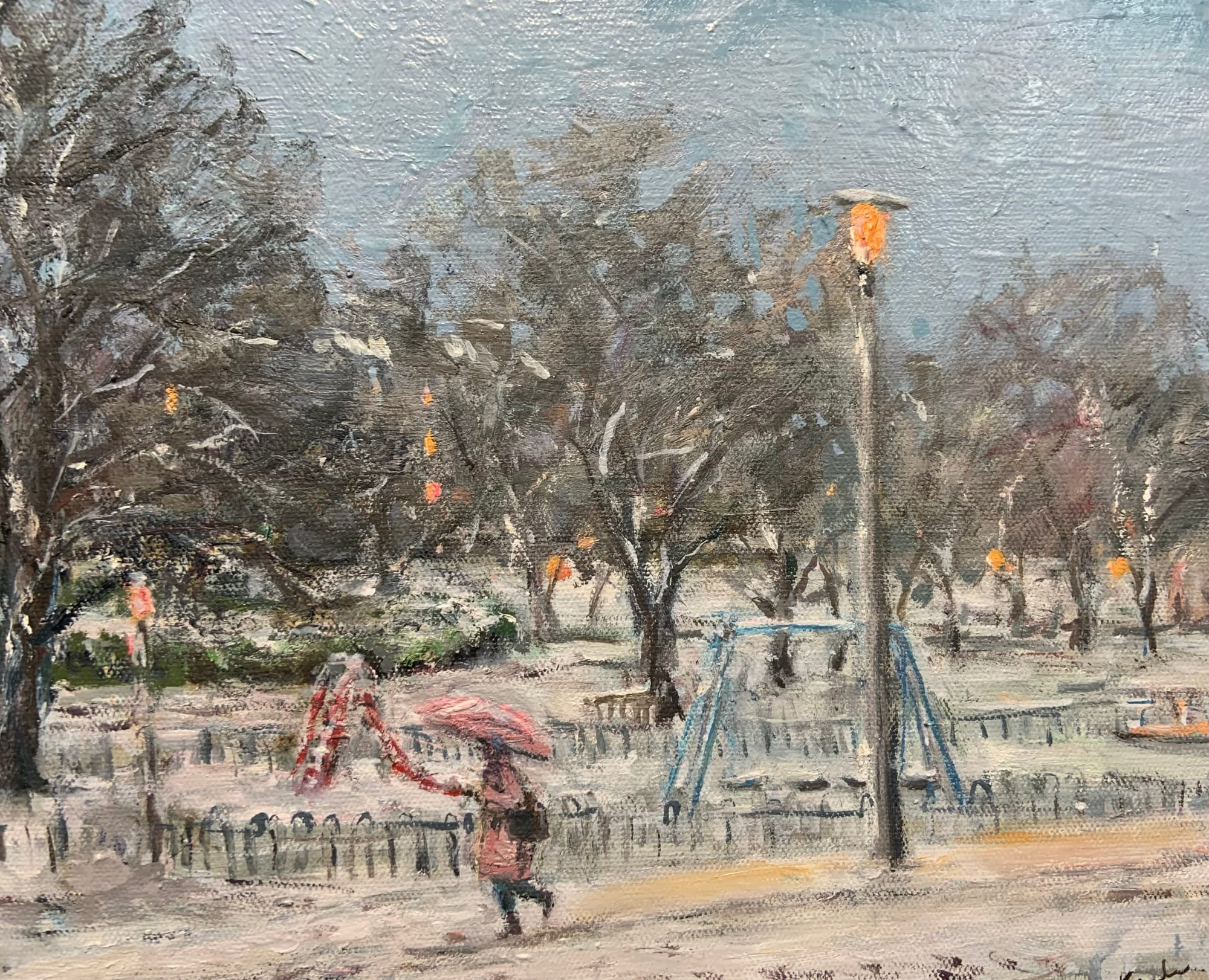 Henry Kondracki RSA, Swing Park Winter | Royal Scottish Academy