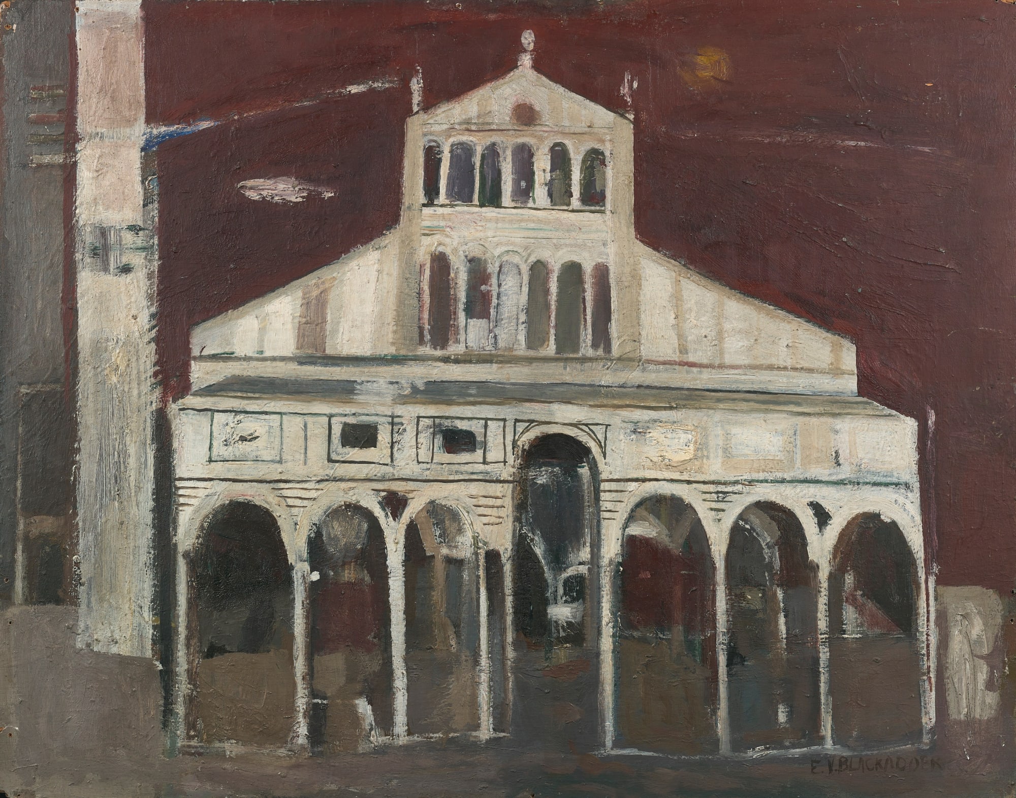 Elizabeth Blackadder RSA, The Duomo Pistoia, 1955 (c.) | Royal Scottish ...