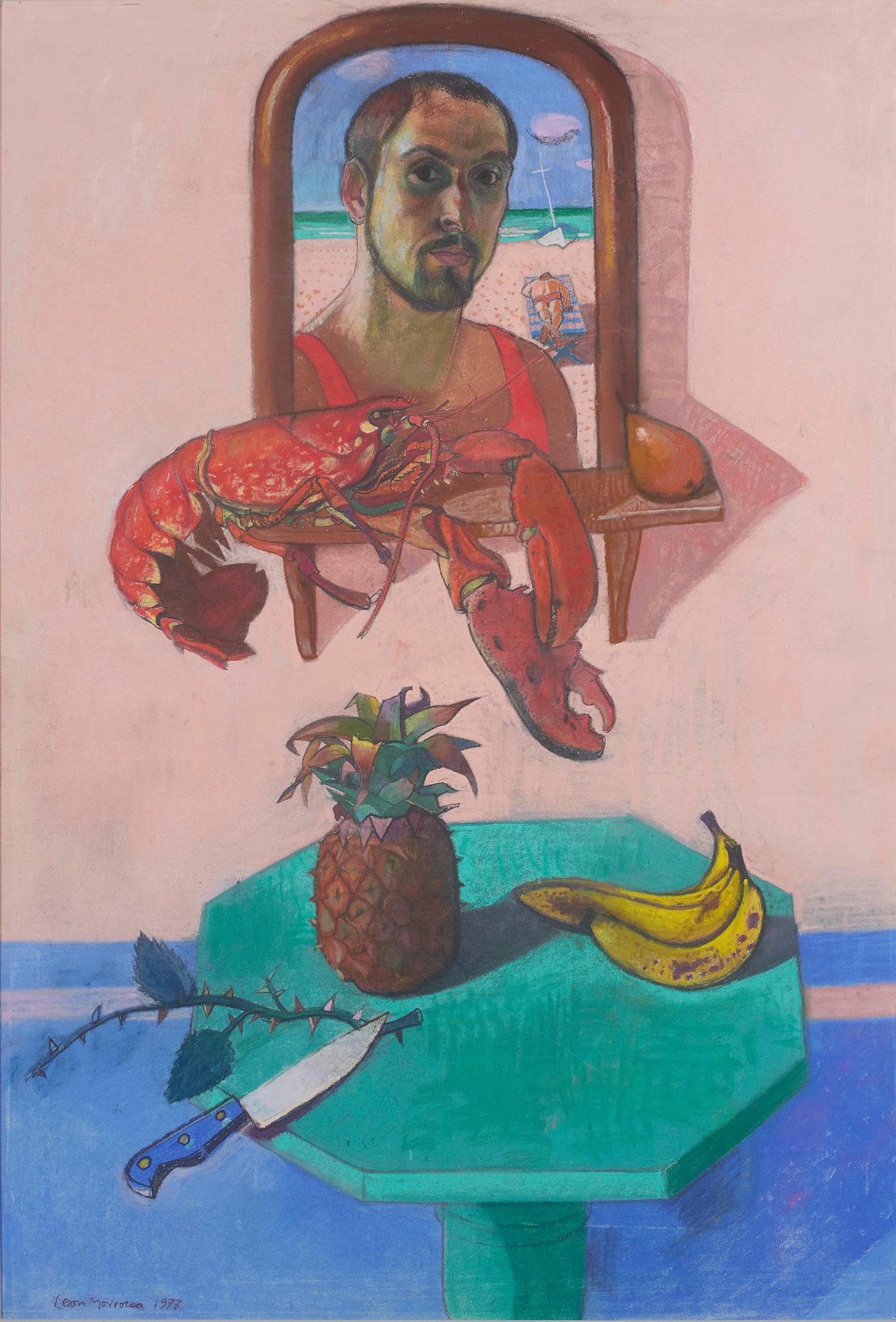 Leon Morrocco RSA, Self Portrait with Lobster, 1973 | Royal Scottish ...