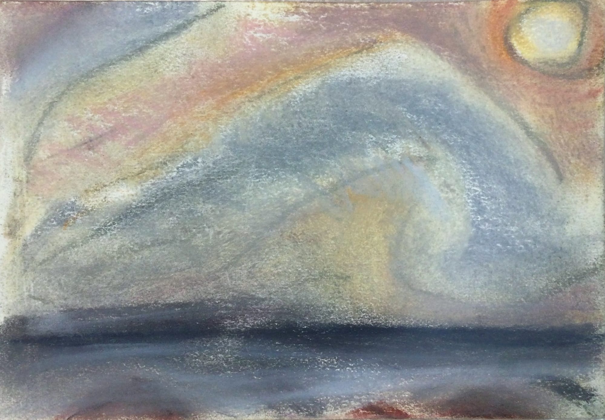 John Houston RSA, Untitled (Grey Clouds with Yellow Sun) | Royal ...