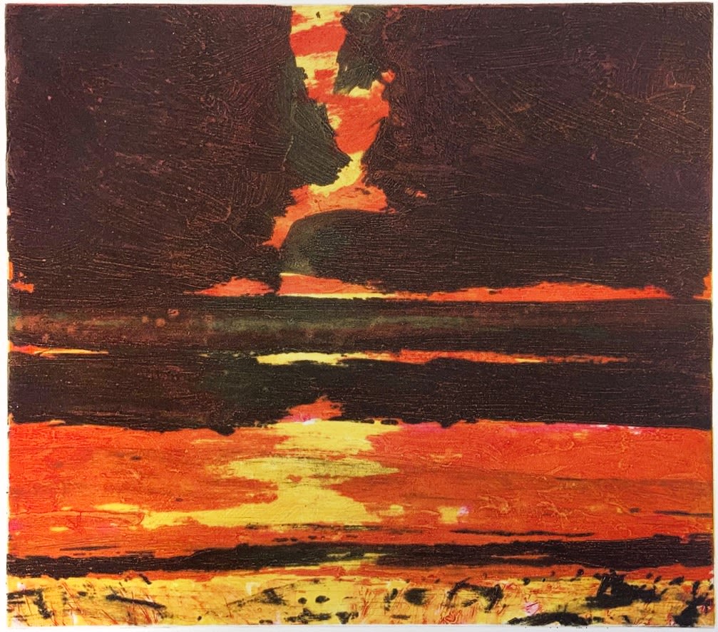 John Houston RSA, Cornfield and Evening Sky | Royal Scottish Academy