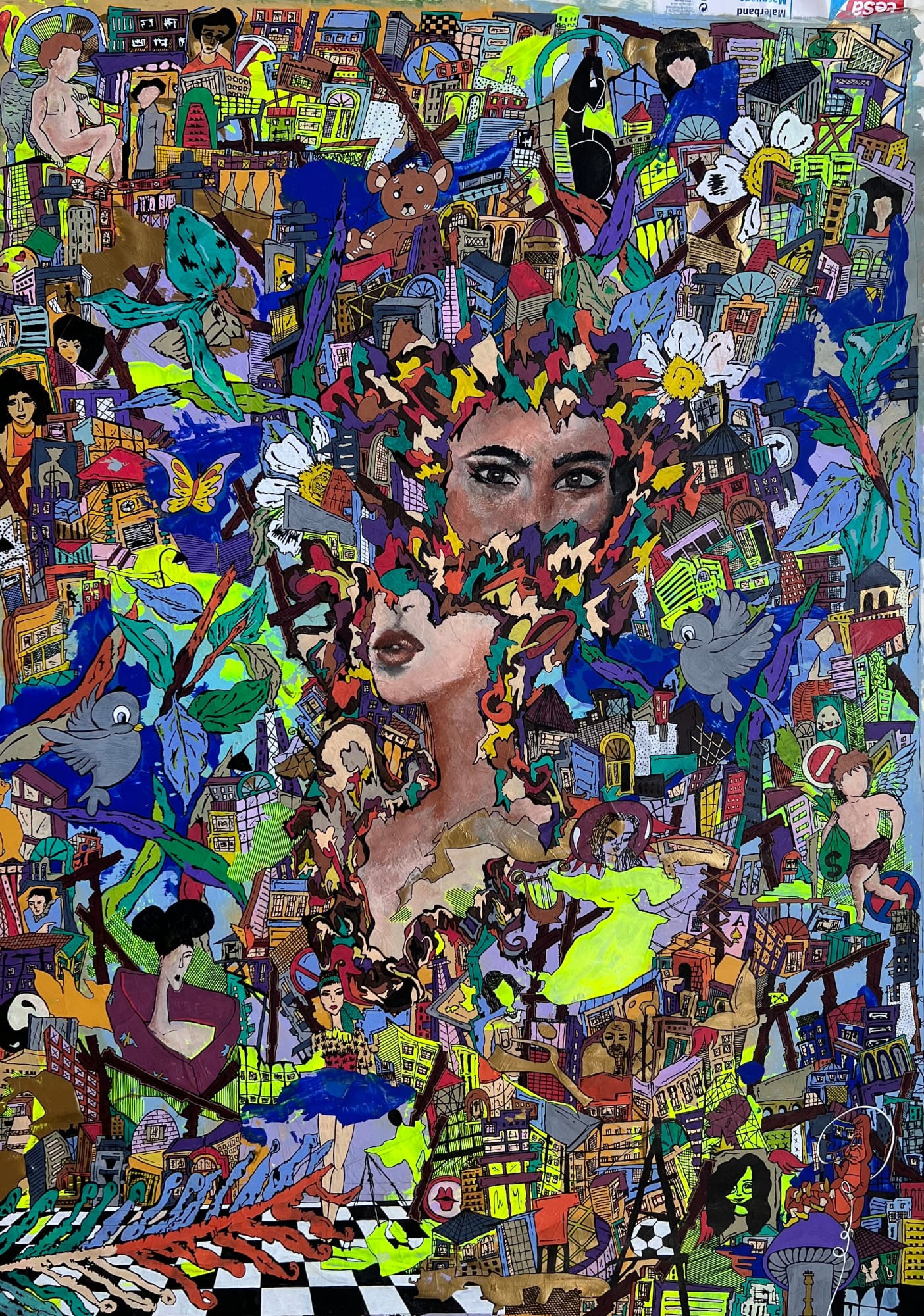 Kinda Adly, Fluorescent, 2022 | Safarkhan Art Gallery