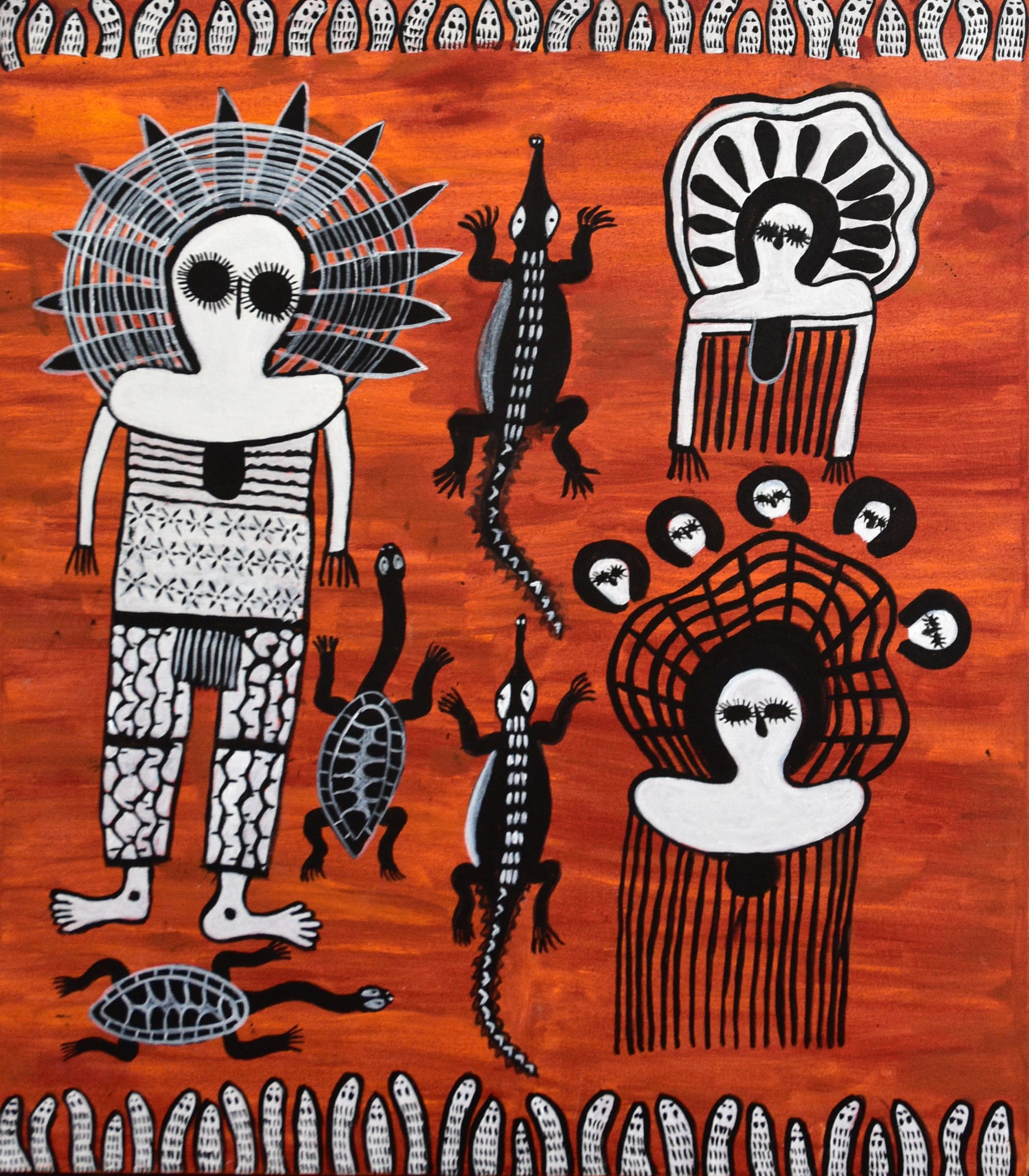 Mildred Mungulu, Wandjina, Wullamurrungge & Ungud (cloud and rain ...