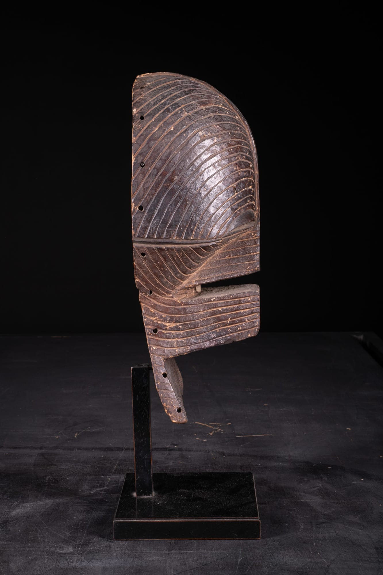 Female Kifwebe Mask with old collection label, Luba-Songye People, DR ...