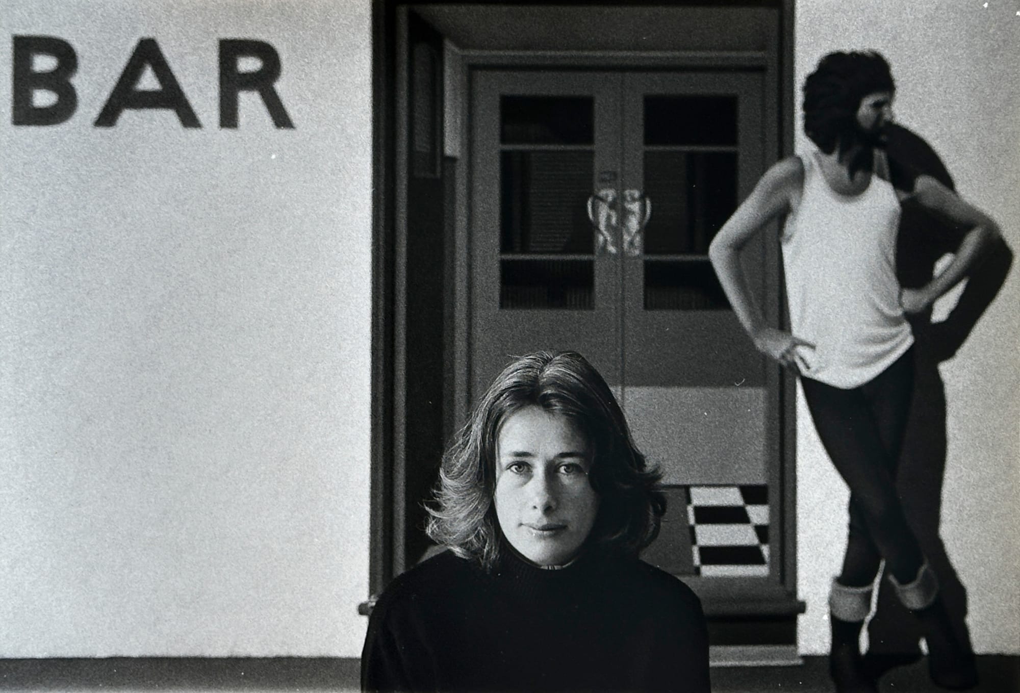 Robin Morrison, Portrait of Robin White sitting in front of her ...