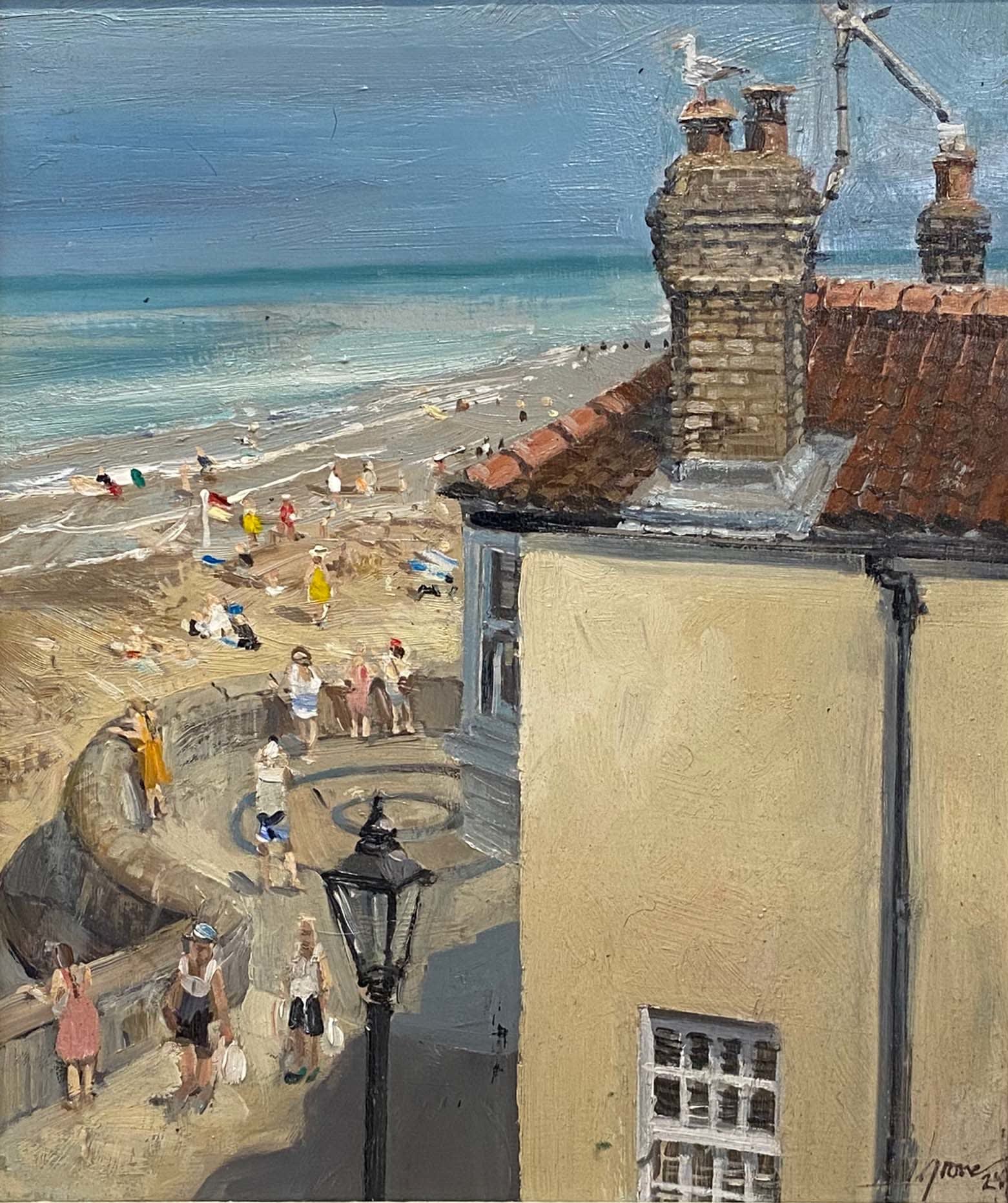 Nick Grove RSMA, Cromer Beach from the Footpath | Thompson's Gallery