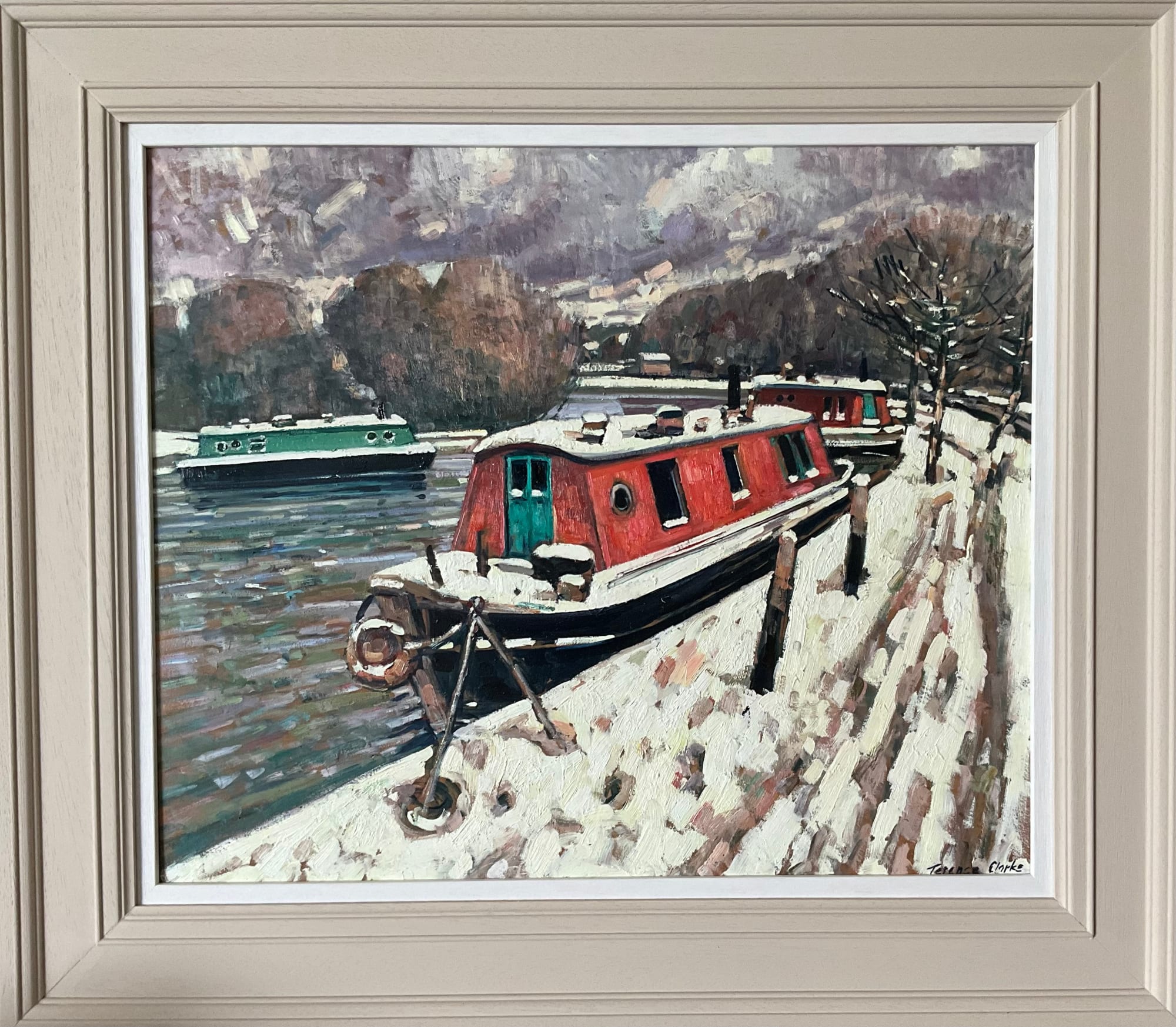 Terence Clarke, Winter, the Canal Alvechurch | Thompson's Gallery