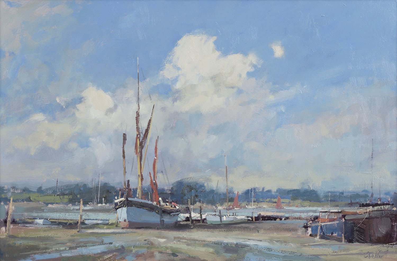 Graham Webber ROI IEA, Gathering Cloud Pin Mill | Thompson's Gallery