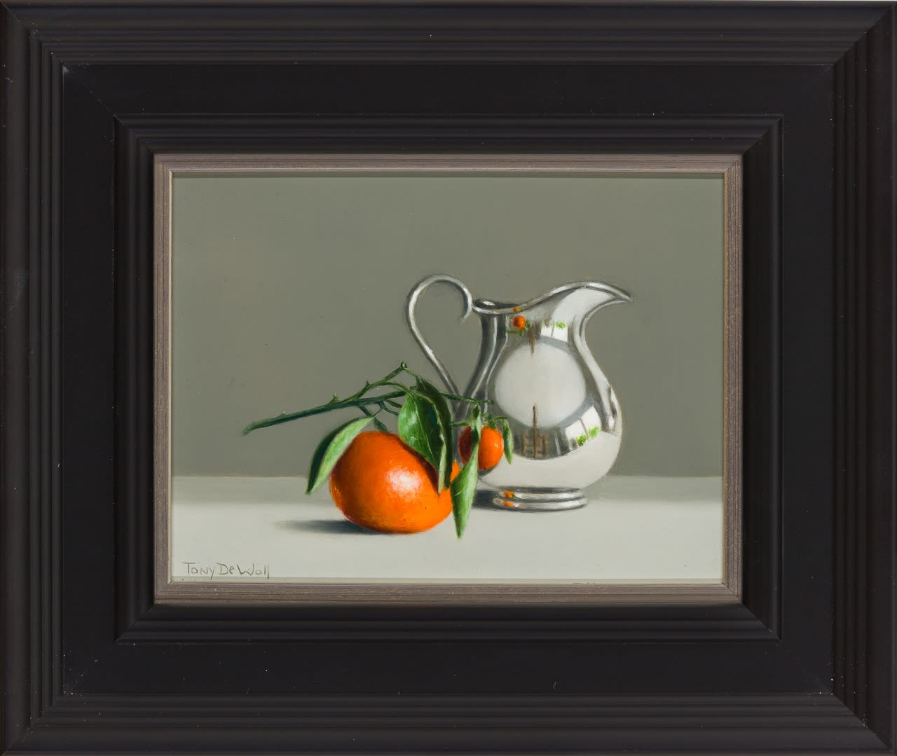 Tony de Wolf, Silver Jug with Mandarin | Thompson's Gallery