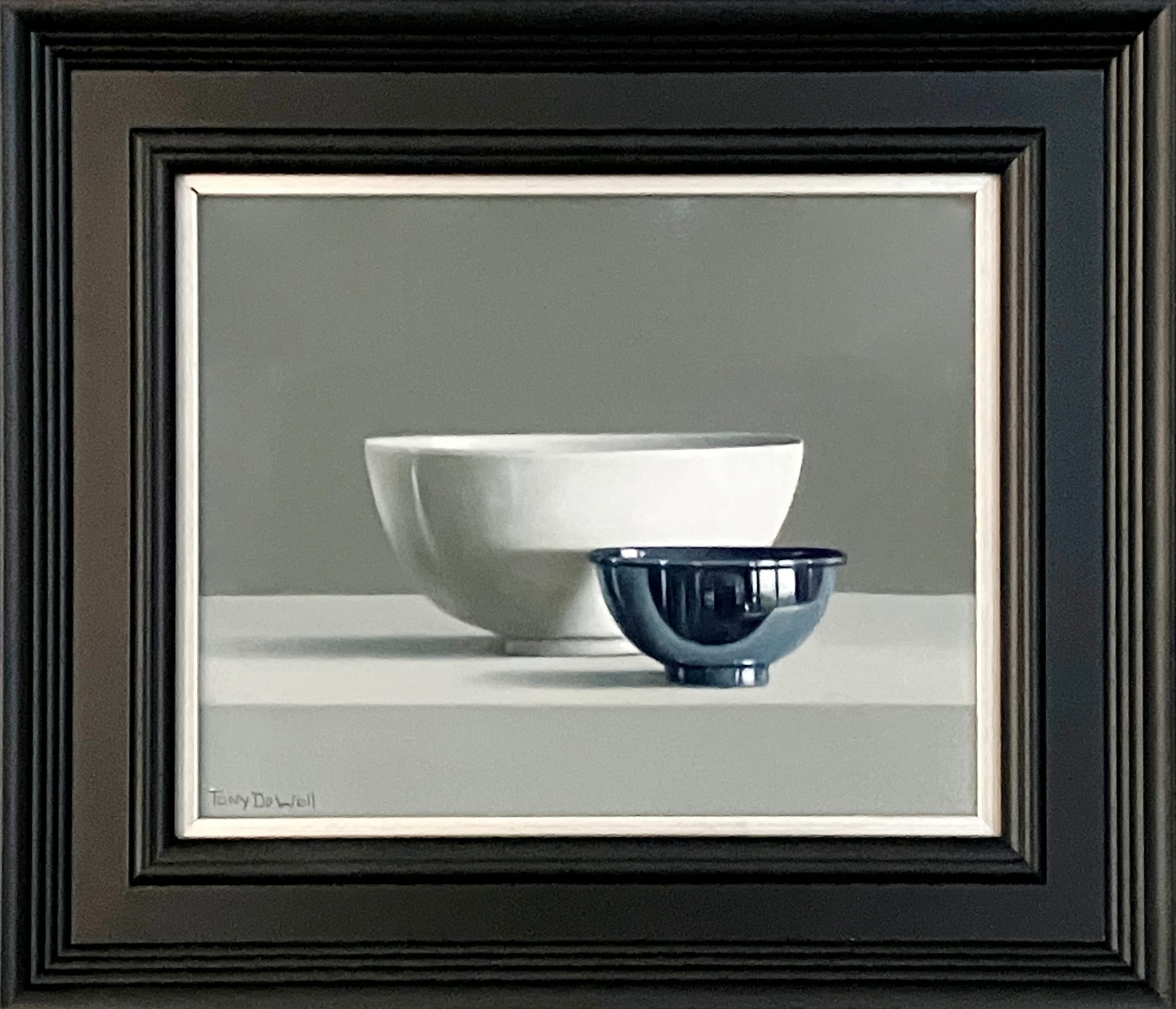 Tony de Wolf, White and Blue Bowl | Thompson's Gallery