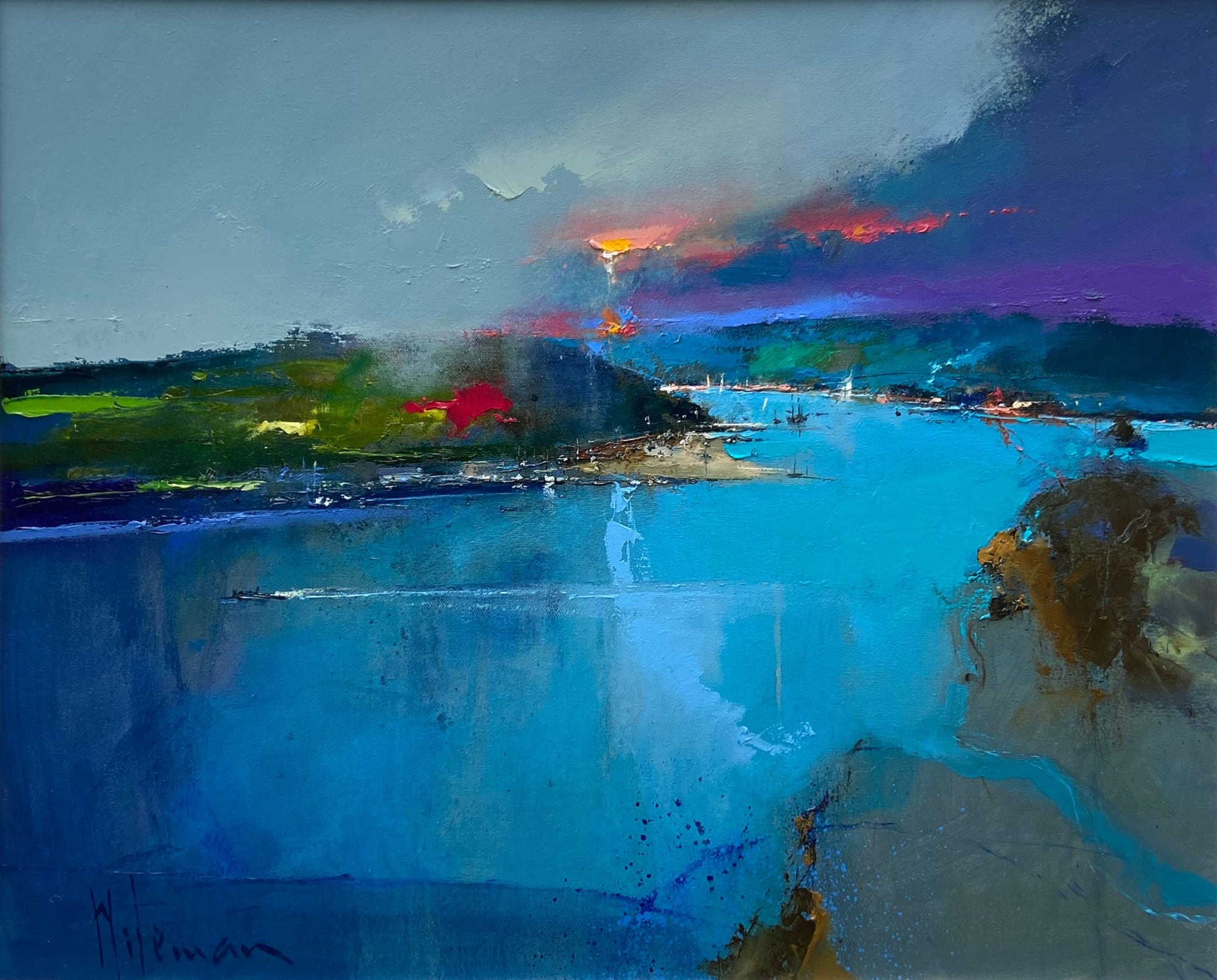 Peter Wileman FROI RSMA FRSA, Across the River Dart | Thompson's Gallery