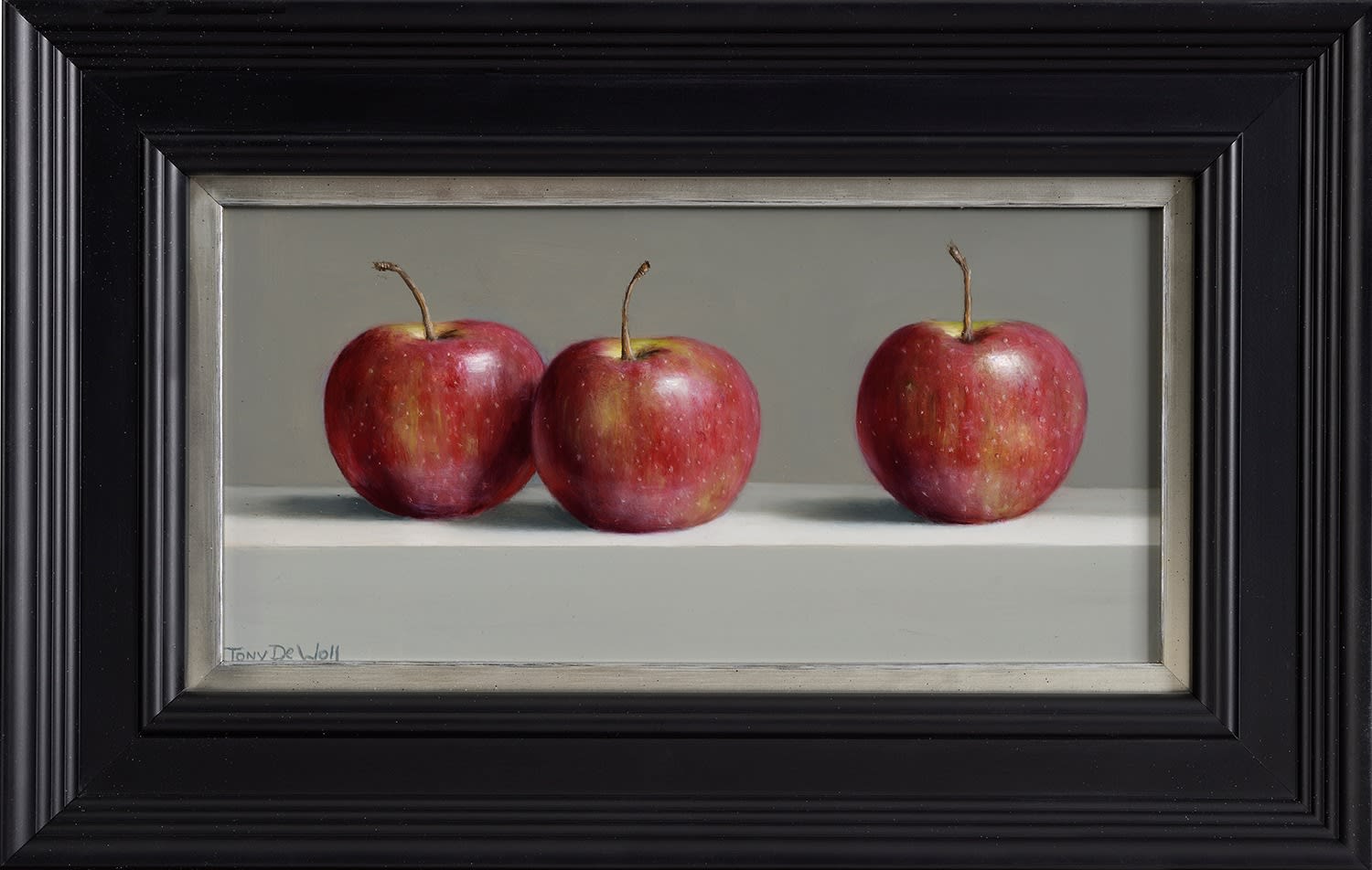 Tony de Wolf, Three Red Apples | Thompson's Gallery