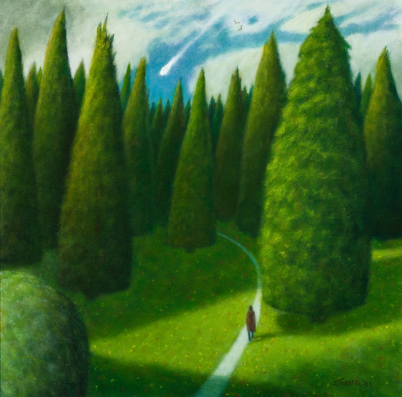 James Tweedie RGI, Approaching a Forest | Thompson's Gallery