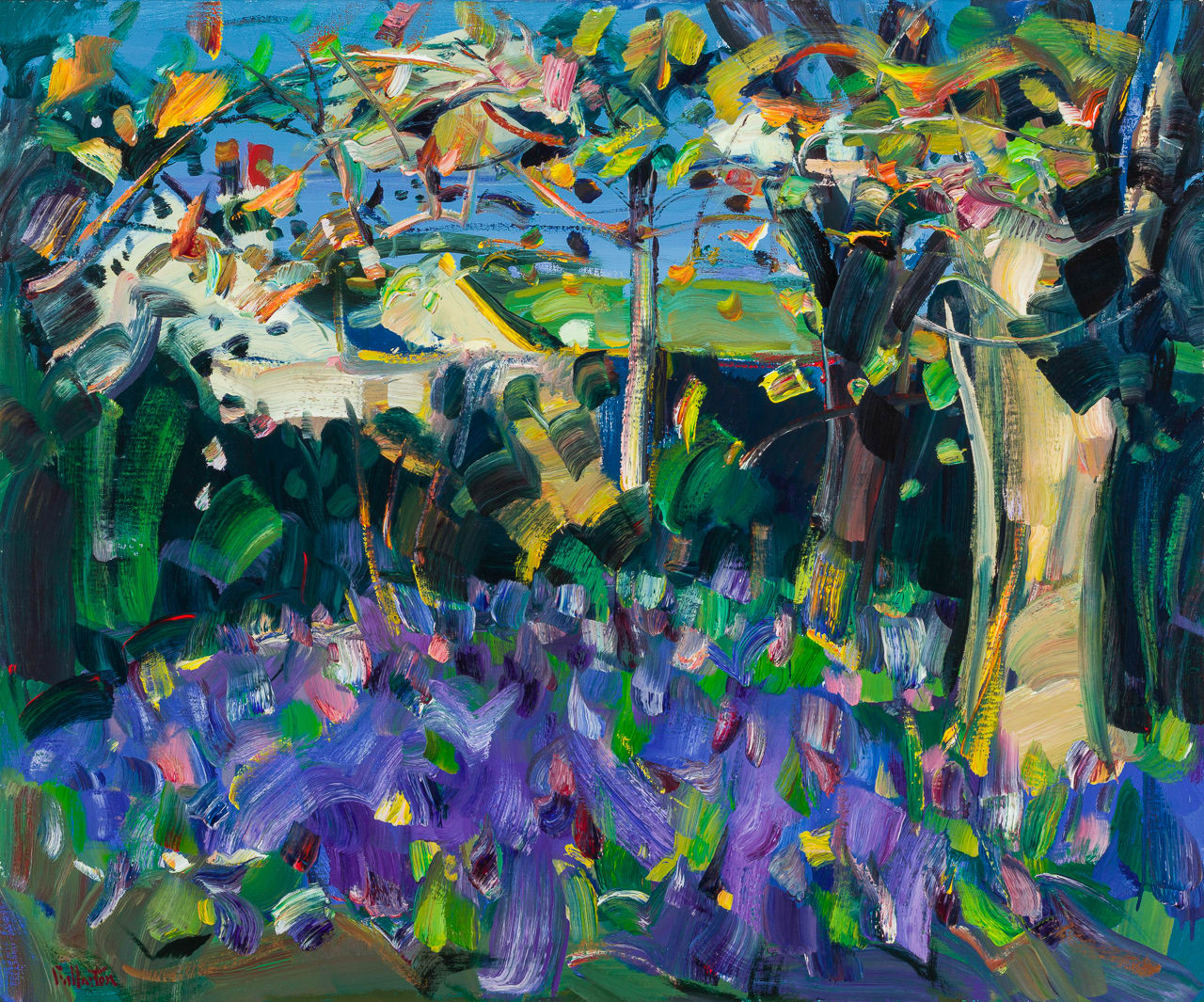 James Fullarton, Bluebells in the Garden | Thompson's Gallery