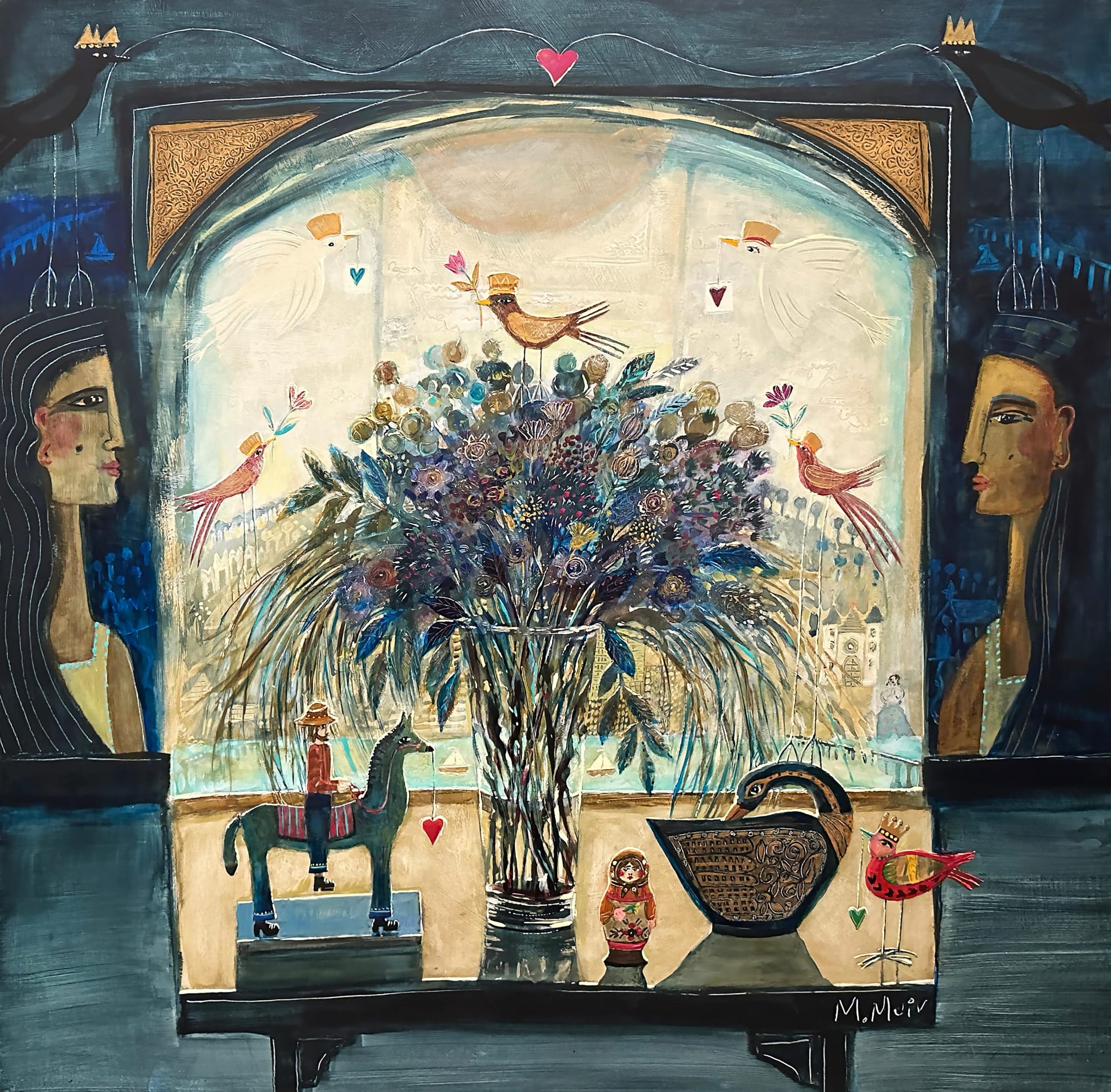 Morag Muir PAI RSW, Misty Moon | Thompson's Gallery