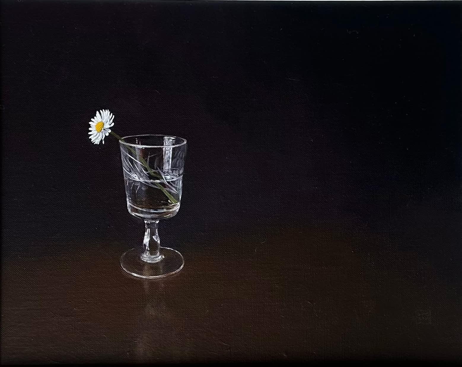 David Gleeson RI, Etched Glass Daisy | Thompson's Gallery