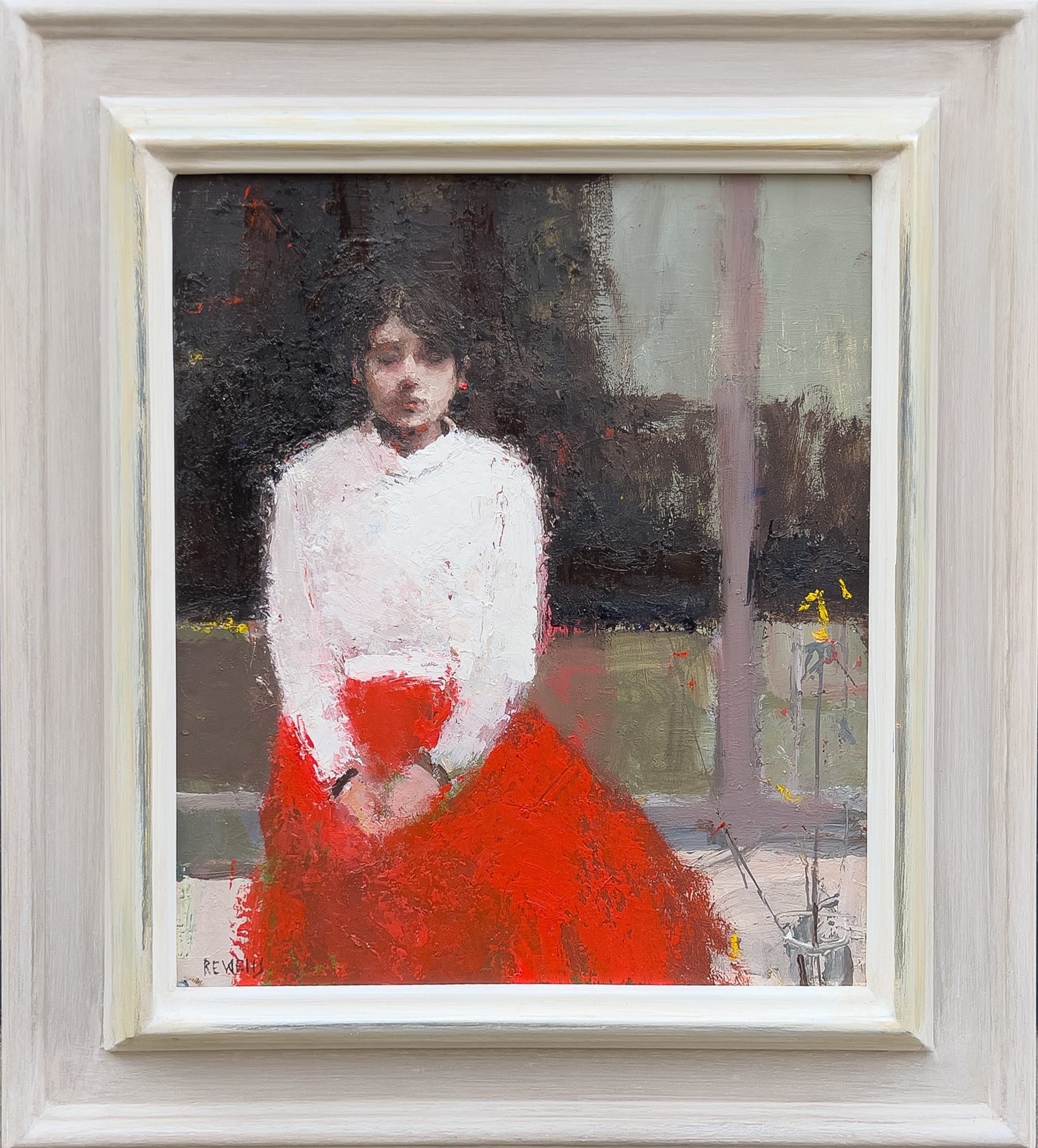 Robert E Wells NEAC RBA, White Top, Studio Model | Thompson's Gallery