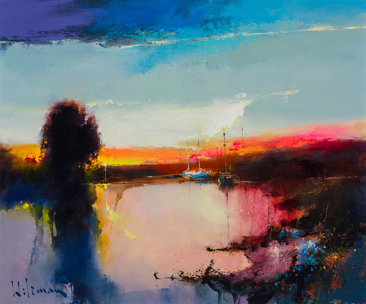 Peter Wileman FROI RSMA FRSA, The Warmth of The Sun, River Frome ...
