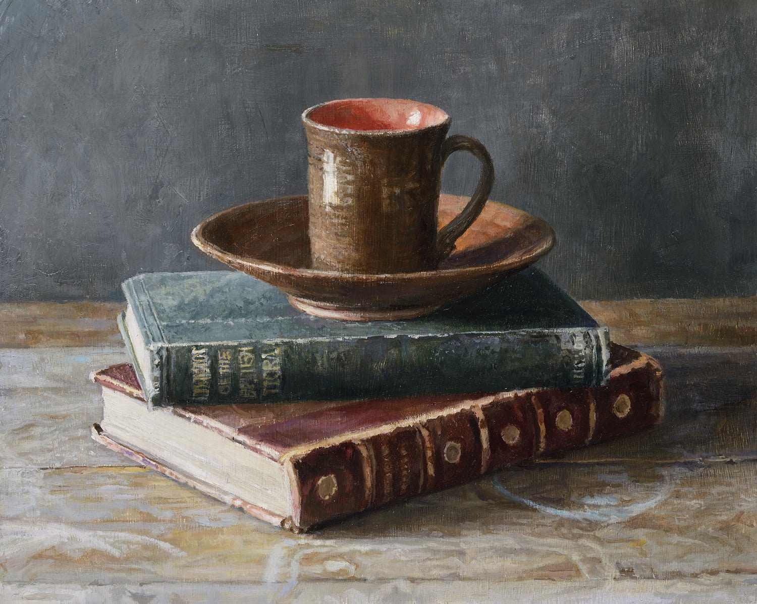 Sarah Spencer RAS VPNEAC, Cup and Books | Thompson's Gallery