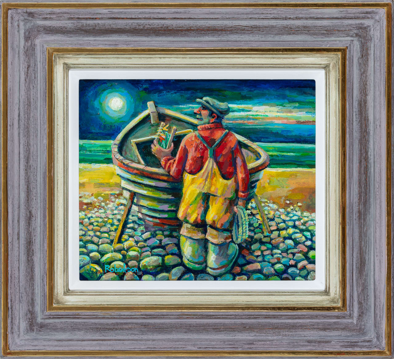 Jonathan Robertson, Night Fisher | Thompson's Gallery