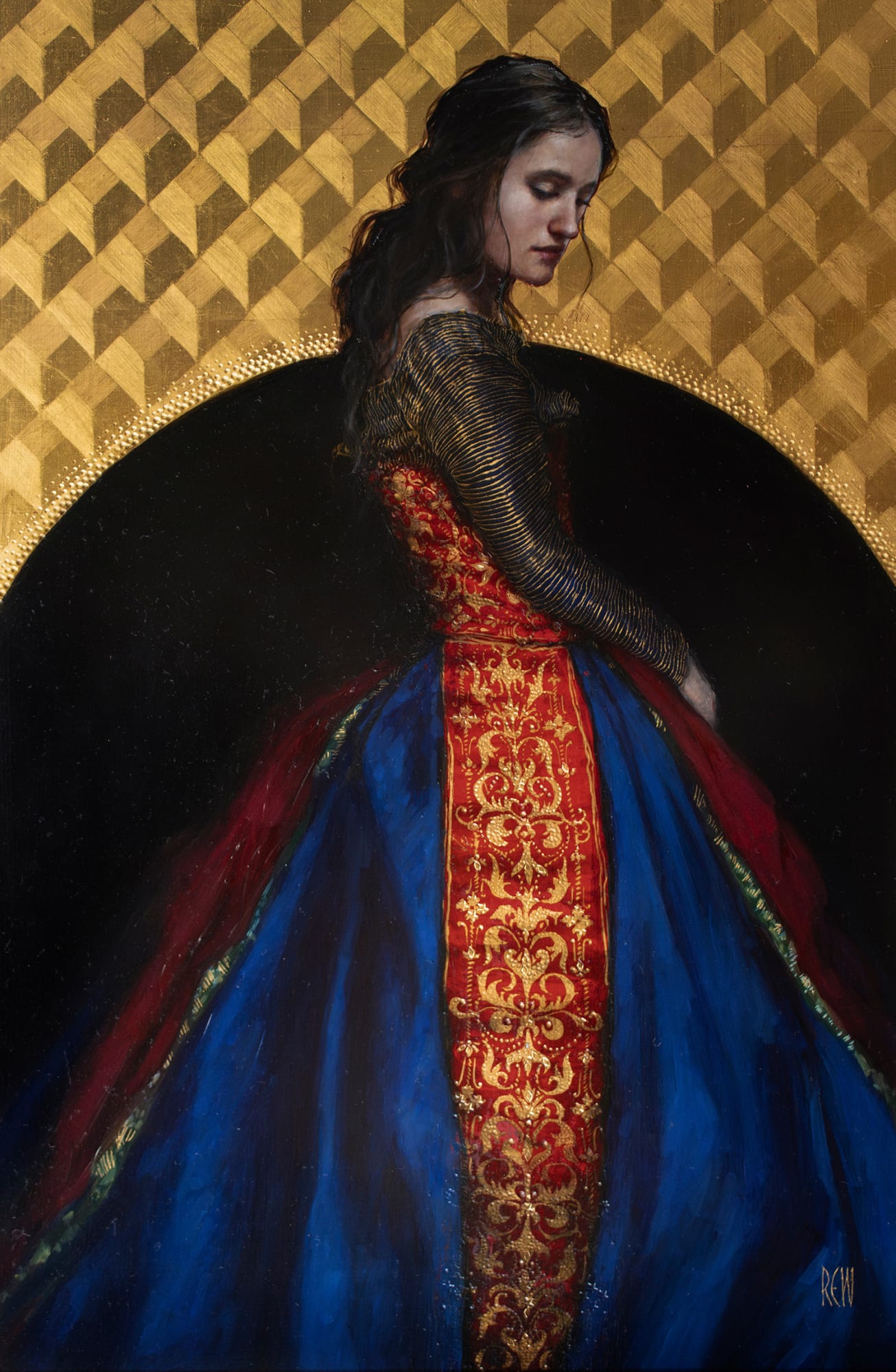 Stephanie Rew, Sapphire Silk | Thompson's Gallery