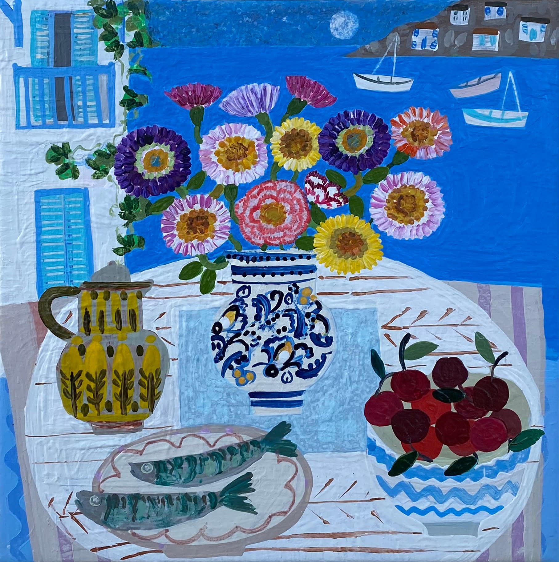 Emma Williams, Daisies and Cherries | Thompson's Gallery