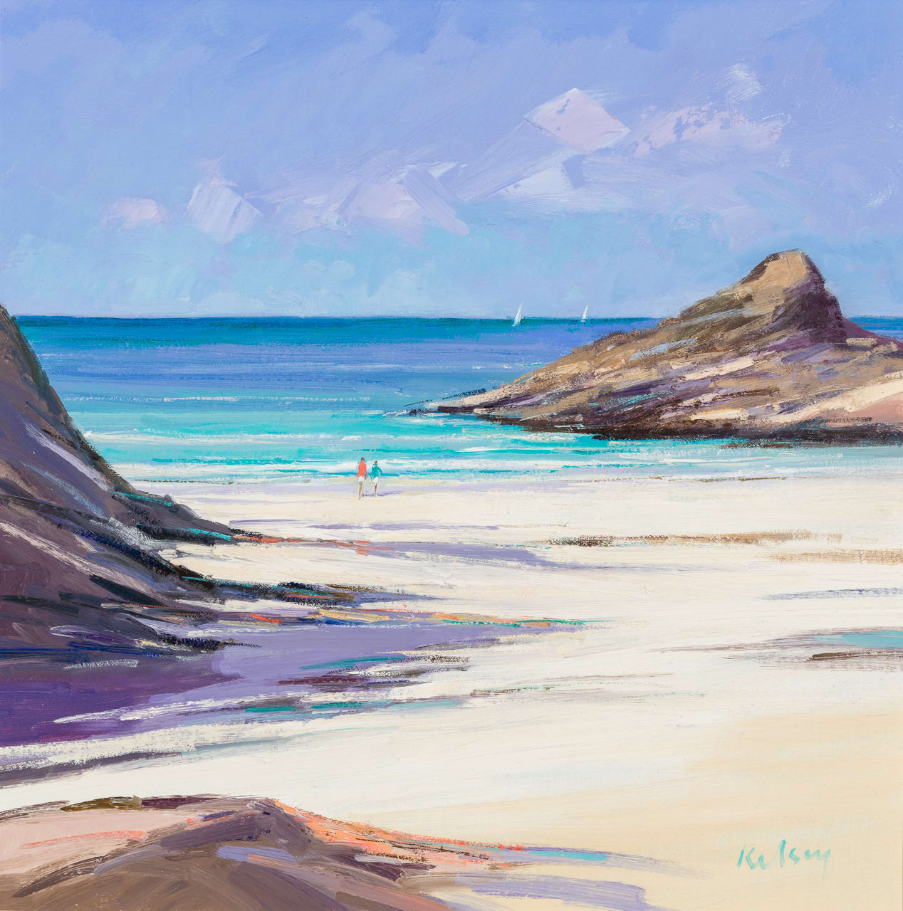 Robert Kelsey DA MUniv PAI FRSA, Trevone Bay | Thompson's Gallery