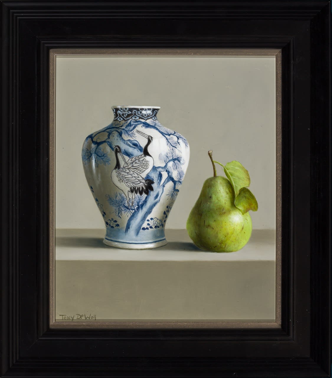 Tony de Wolf, Crane Jar and One Pear | Thompson's Gallery