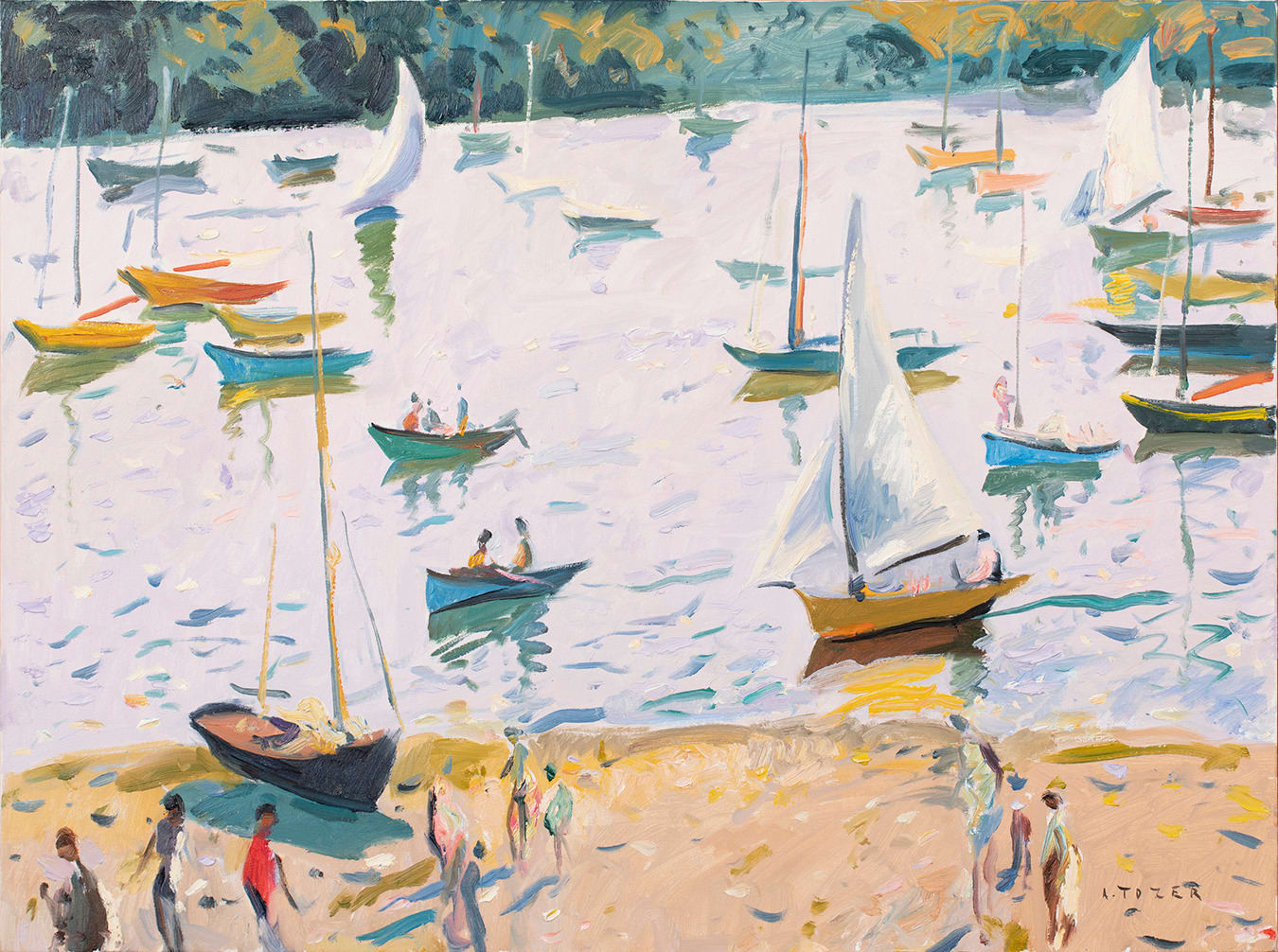 Andrew Tozer, Summer Boats, 2022 | Thompson's Gallery