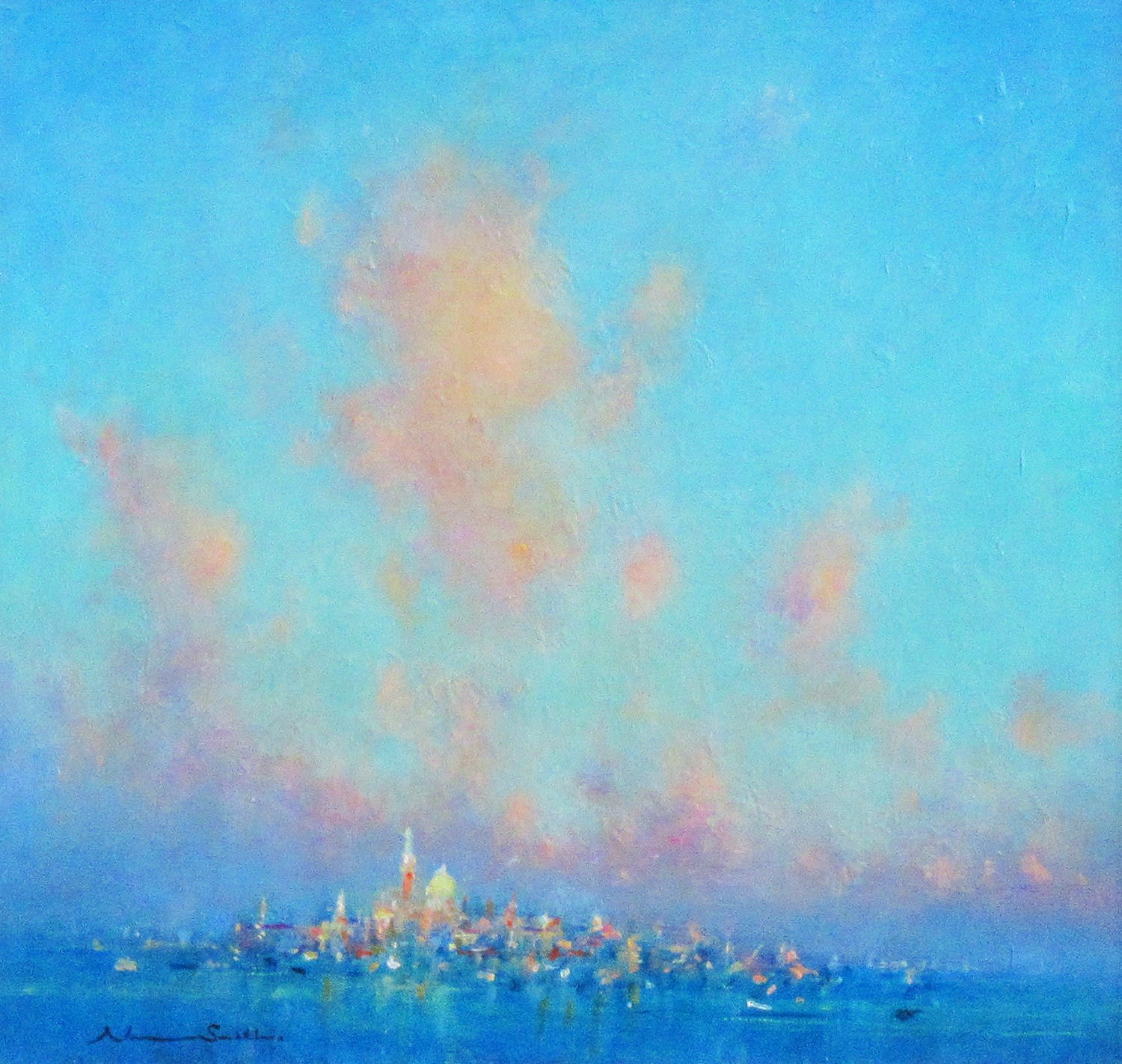 Norman Smith PS, Morning Clouds across the Lagoon | Thompson's Gallery