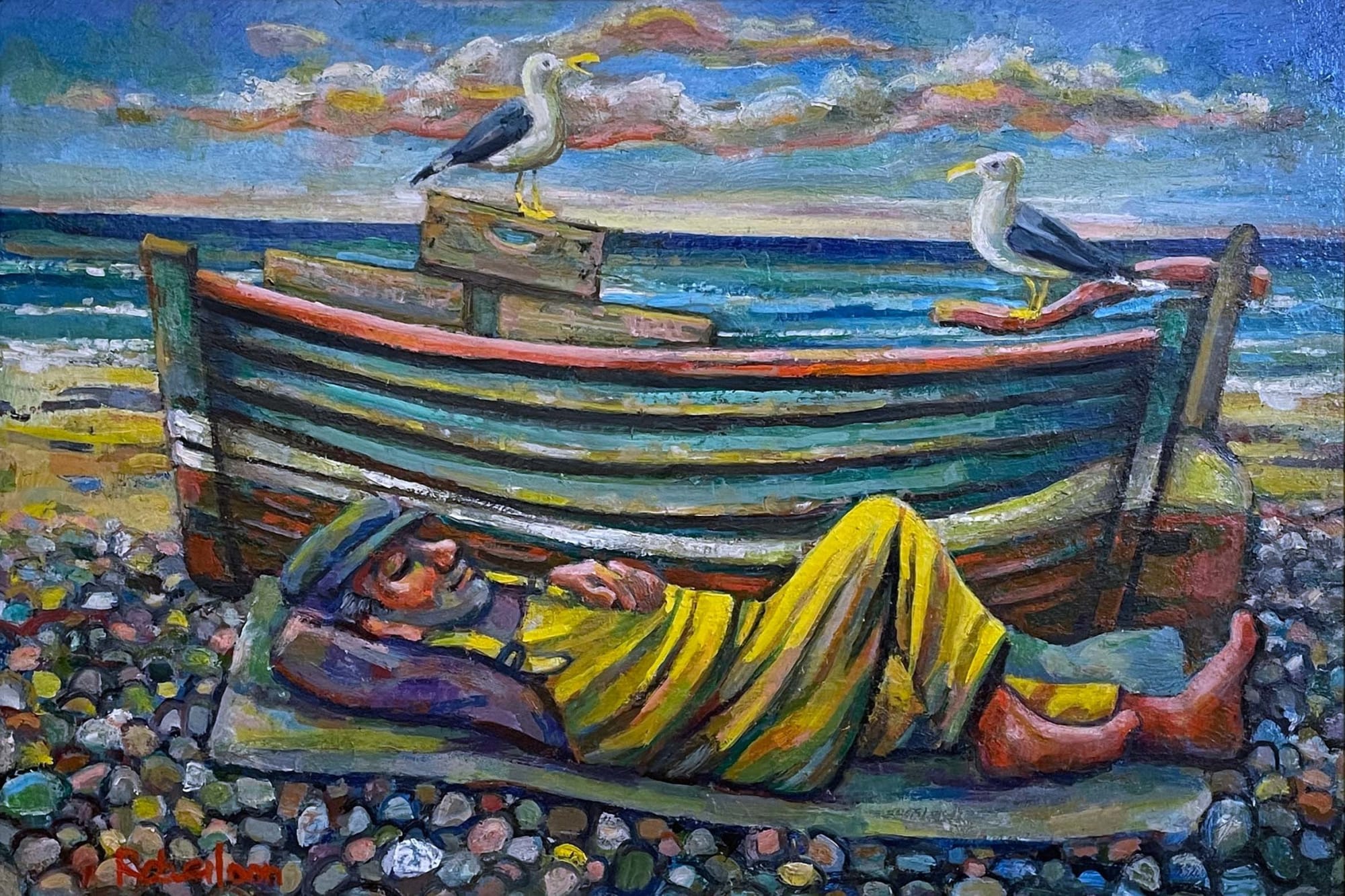 Jonathan Robertson, Waiting for the Tide | Thompson's Gallery