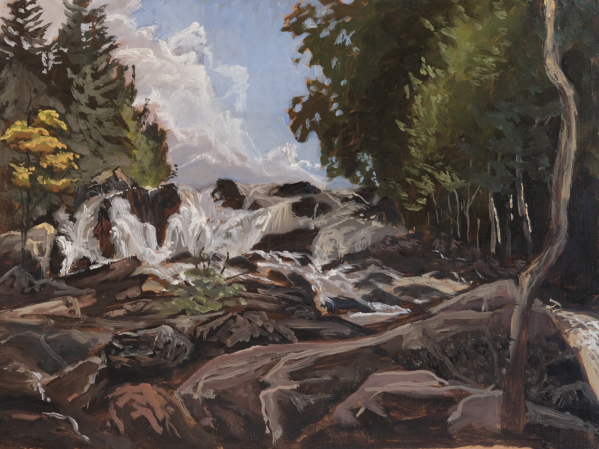 Chuck Beamish, Petawawa Falls in July, 2023 | United Contemporary